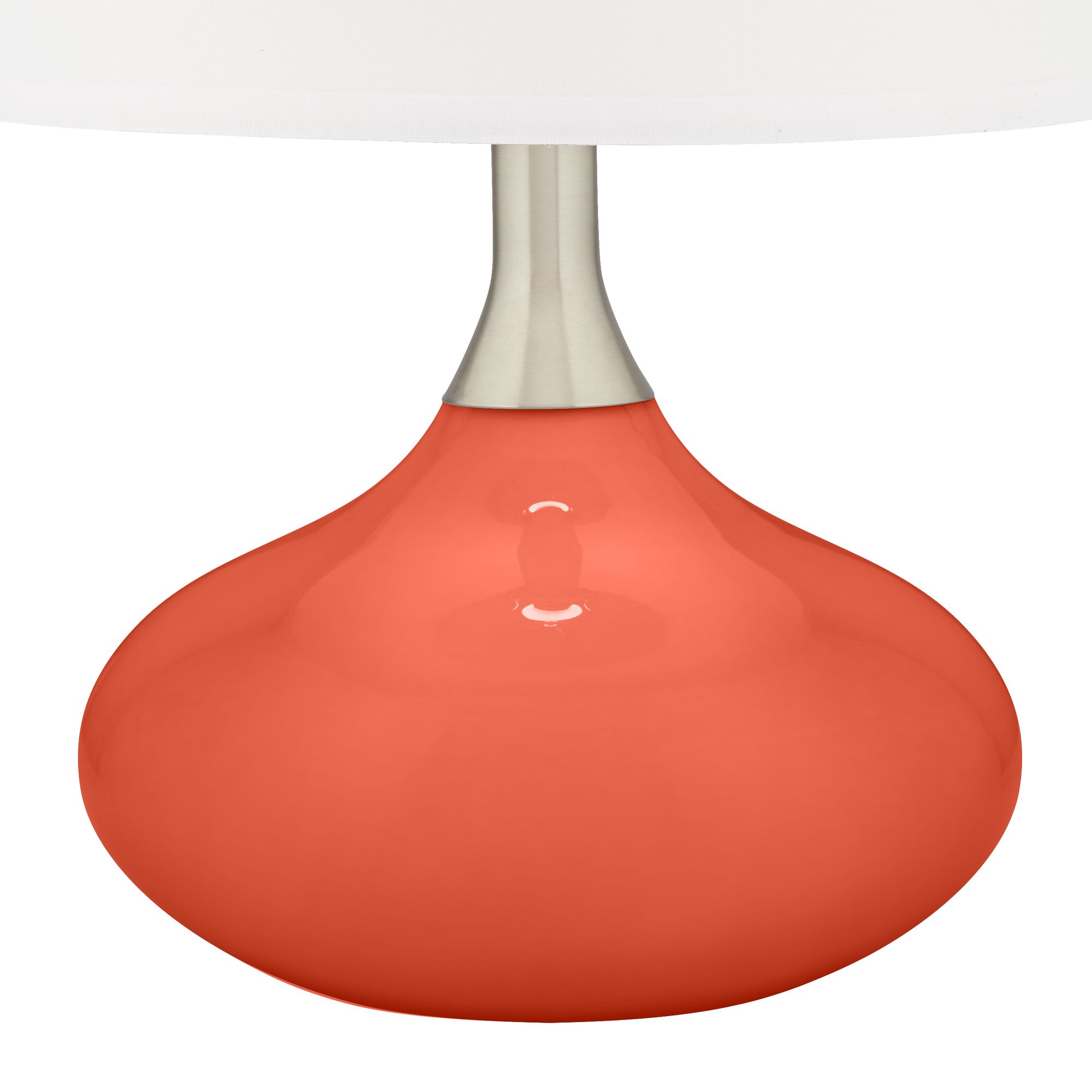 Color Plus Felix 24" Modern Daring Orange Table Lamp - #94K25 | Lamps Plus