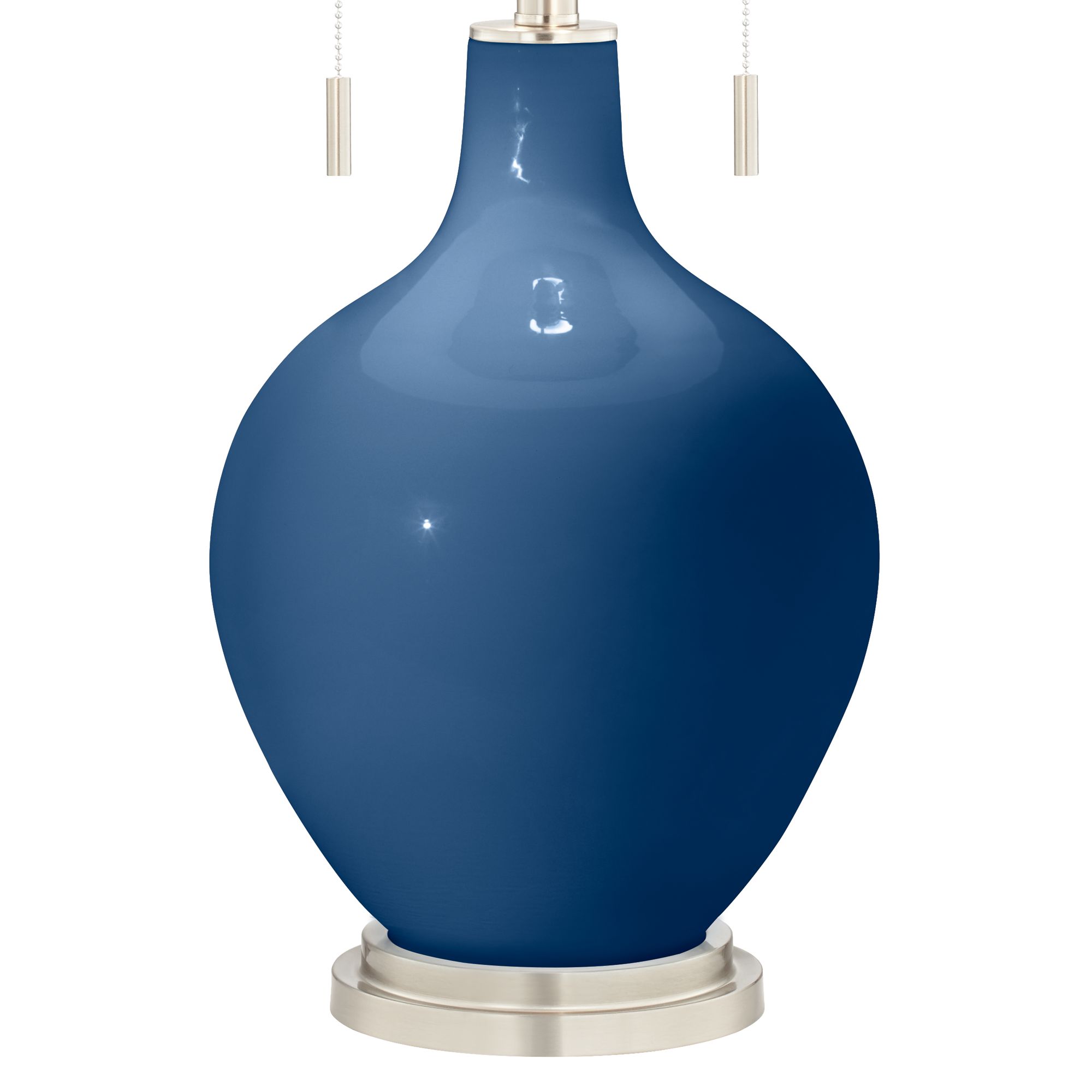 Color Plus Toby Nickel 28" Regatta Blue Glass Table Lamp - #17P59 ...