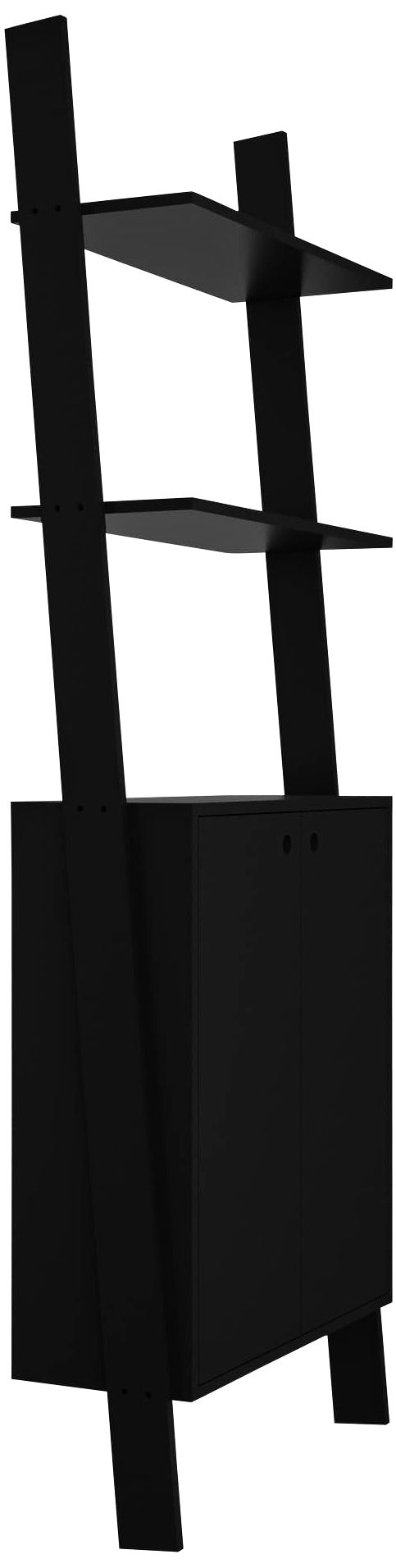 Cooper 72 1/4" High 2-Shelf Black Ladder Display Cabinet - #85Y87 ...