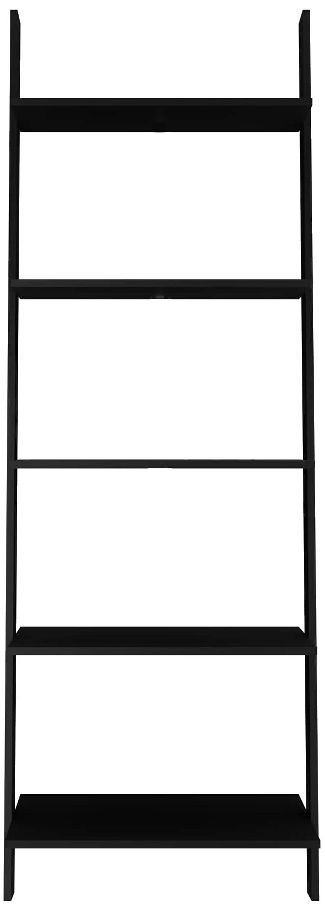 Cooper 72 1/4" High Black 5-Shelf Ladder Bookcase - #85Y80 | Lamps Plus