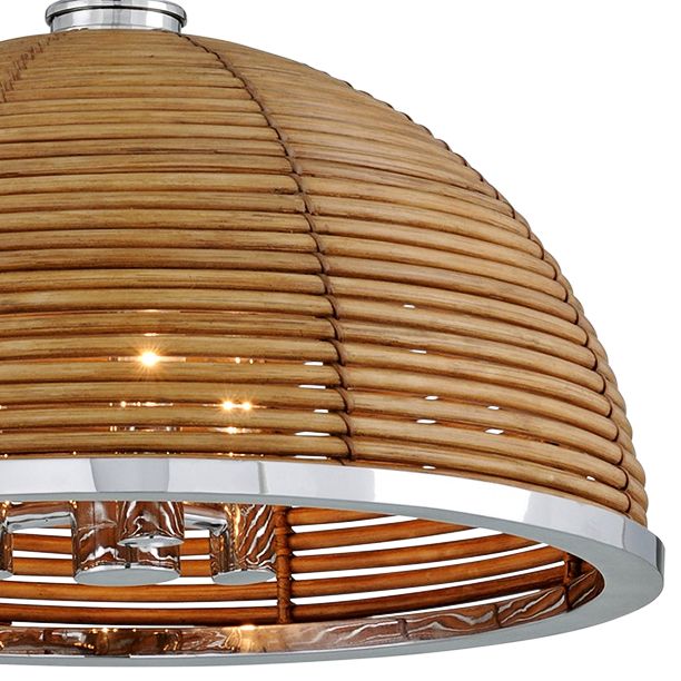 Corbett Carayes 20 1/2" Wide Natural Rattan Chandelier - #65P50 | Lamps ...