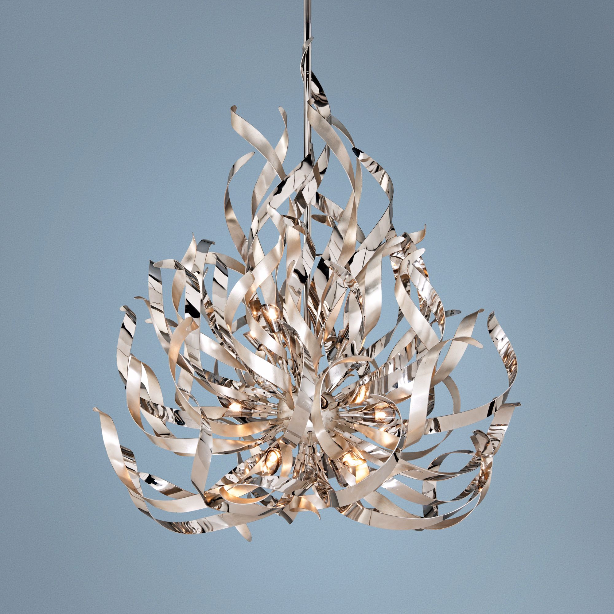 Corbett Graffiti 44" Wide Stainless Steel Pendant Light - #Y1949 ...
