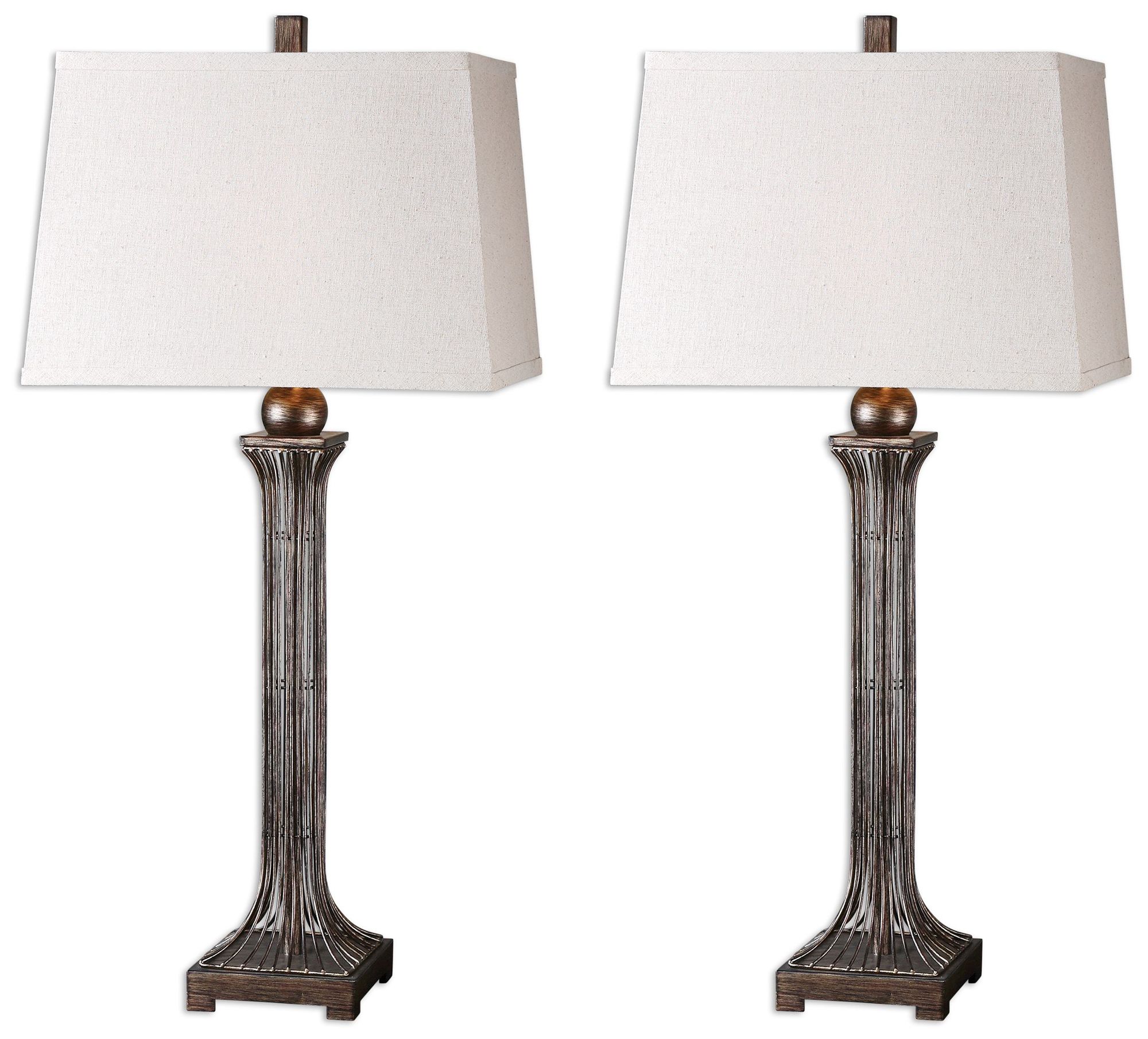 Coriano Dk Bronze Table Lamp, Set of 2 - #286D2 | Lamps Plus