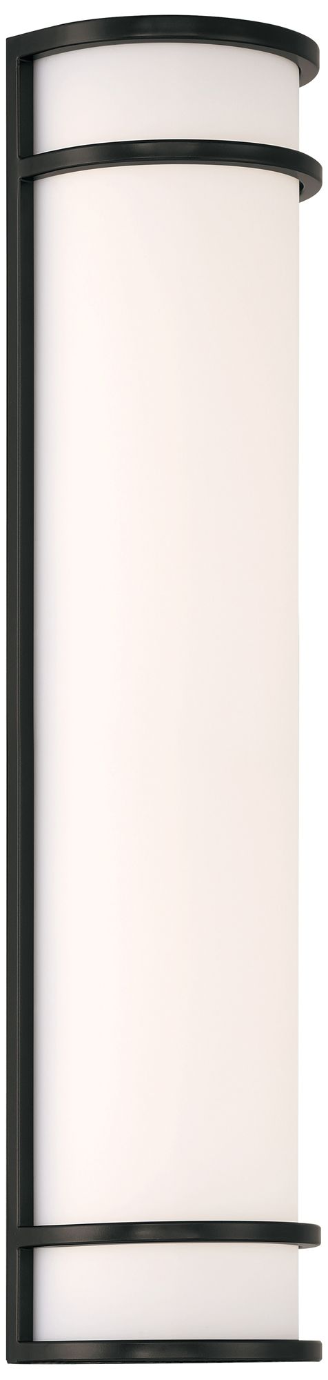 Cove 24" High Black Dual Voltage LED Outdoor Wall Mount with Acrylic L ...