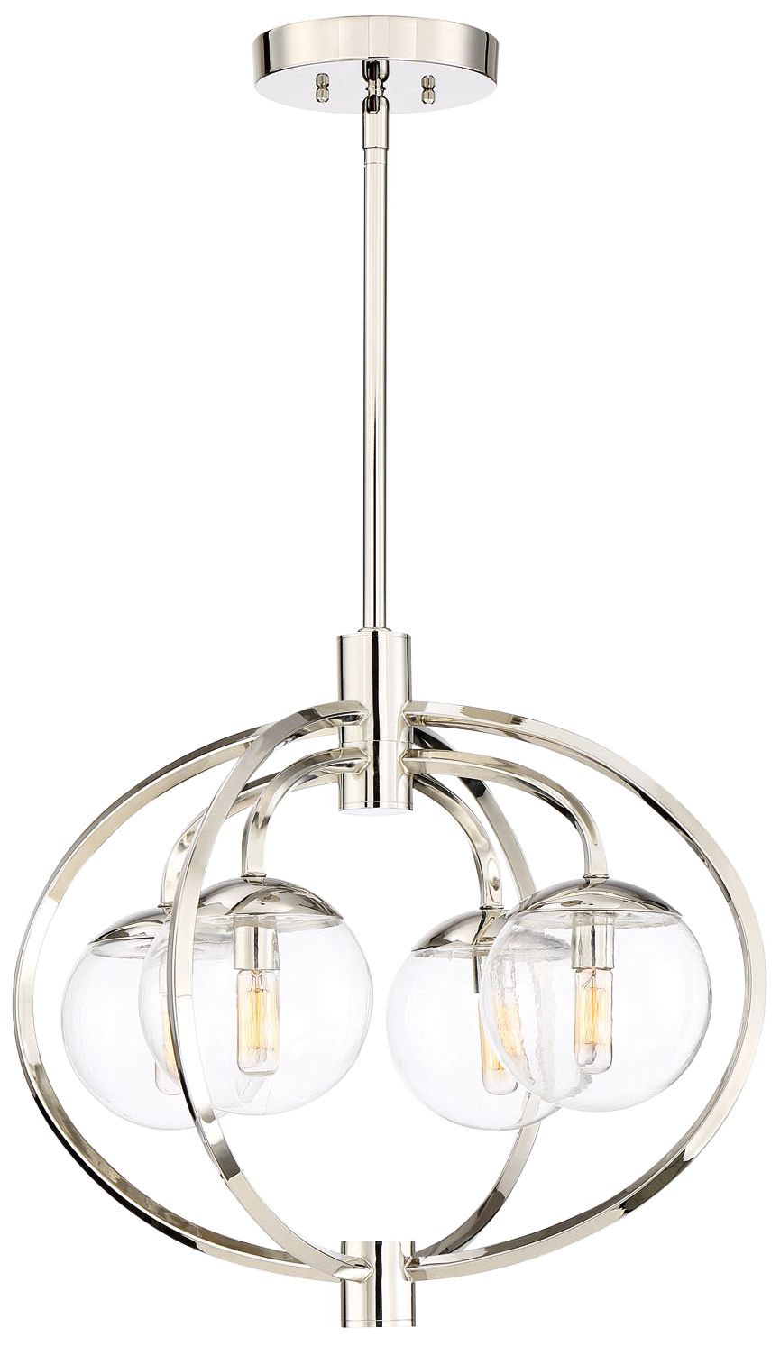 Craftmade Piltz 22" Wide Polished Nickel 4-Light Chandelier - #65F64 ...