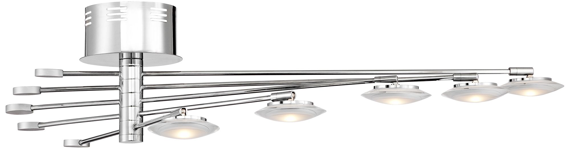 Cressida 36 1/4" Wide Adjustable Chrome LED Ceiling Light - #8F480 ...