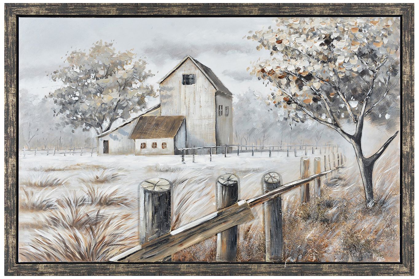 Crestview Collection Close Kin 59"W Framed Canvas Wall Art - #74W55 ...