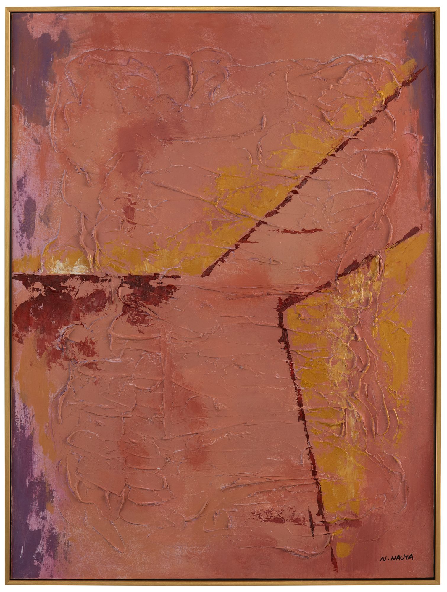 Crestview Collection Fire and Earth Framed Canvas Painting - #447N8 ...