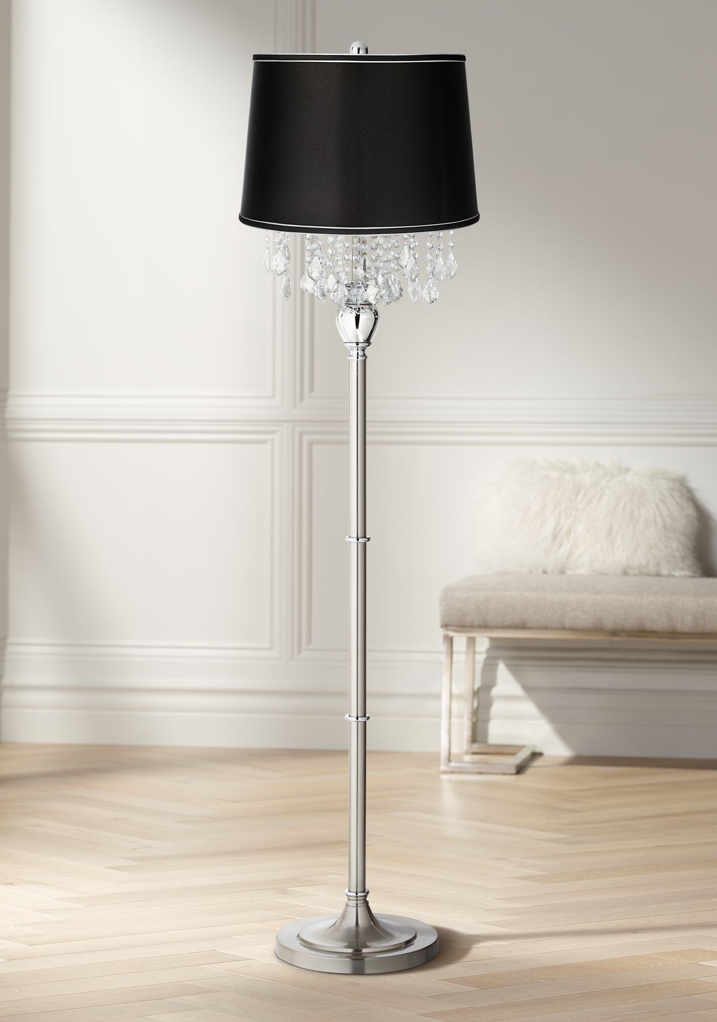 Brushed Nickel, Traditional, Floor Lamps | Lamps Plus