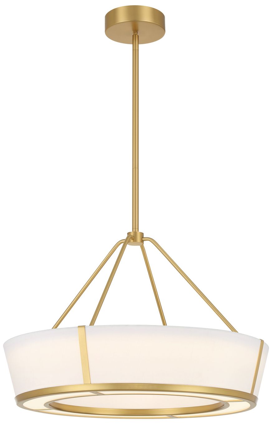 Crystorama Royce 24.25'' Integrated LED Luxe Gold Pendant - #2255X ...