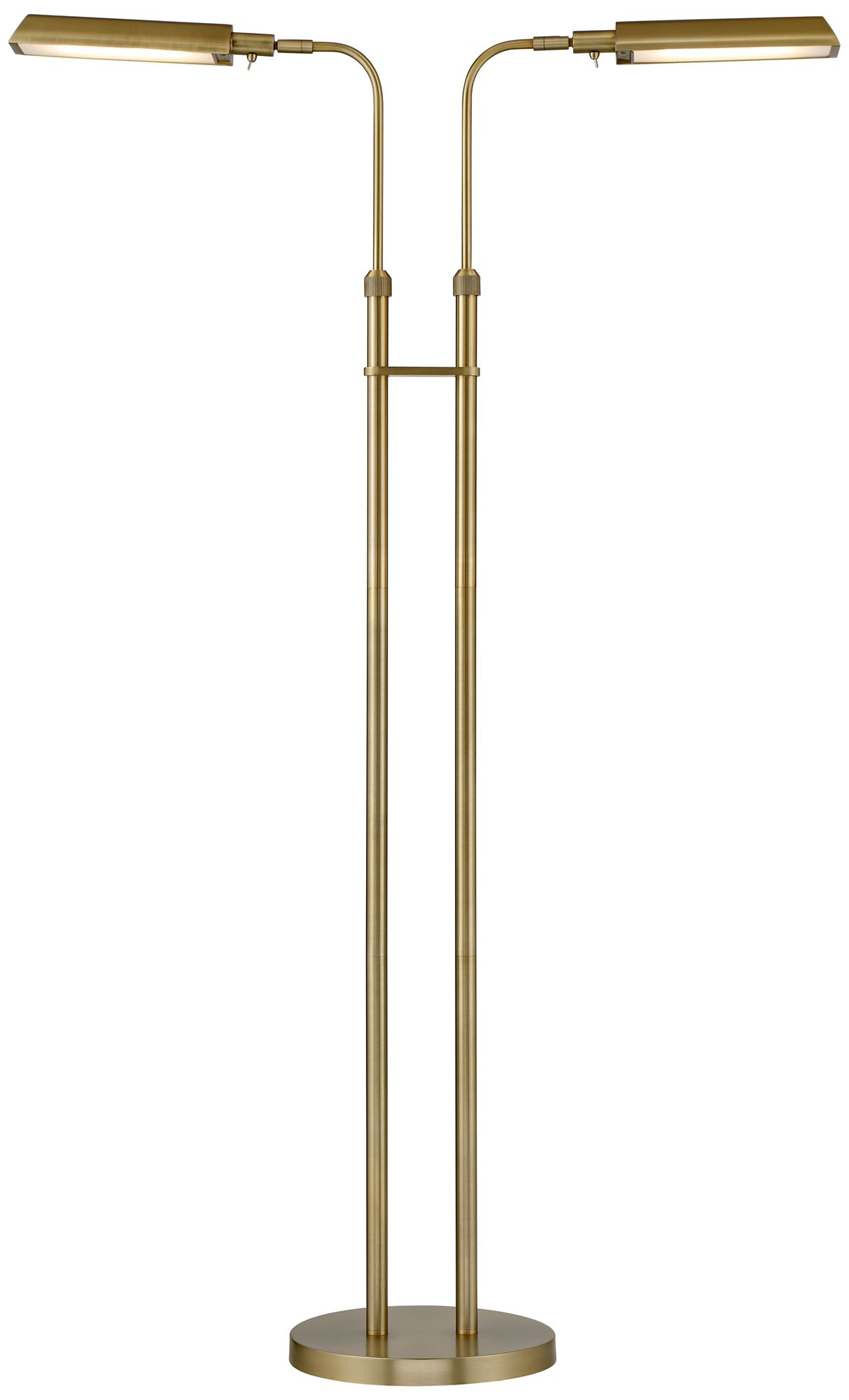 Culver Brushed Nickel Adjustable Pharmacy LED Floor Lamp - #88T01 ...