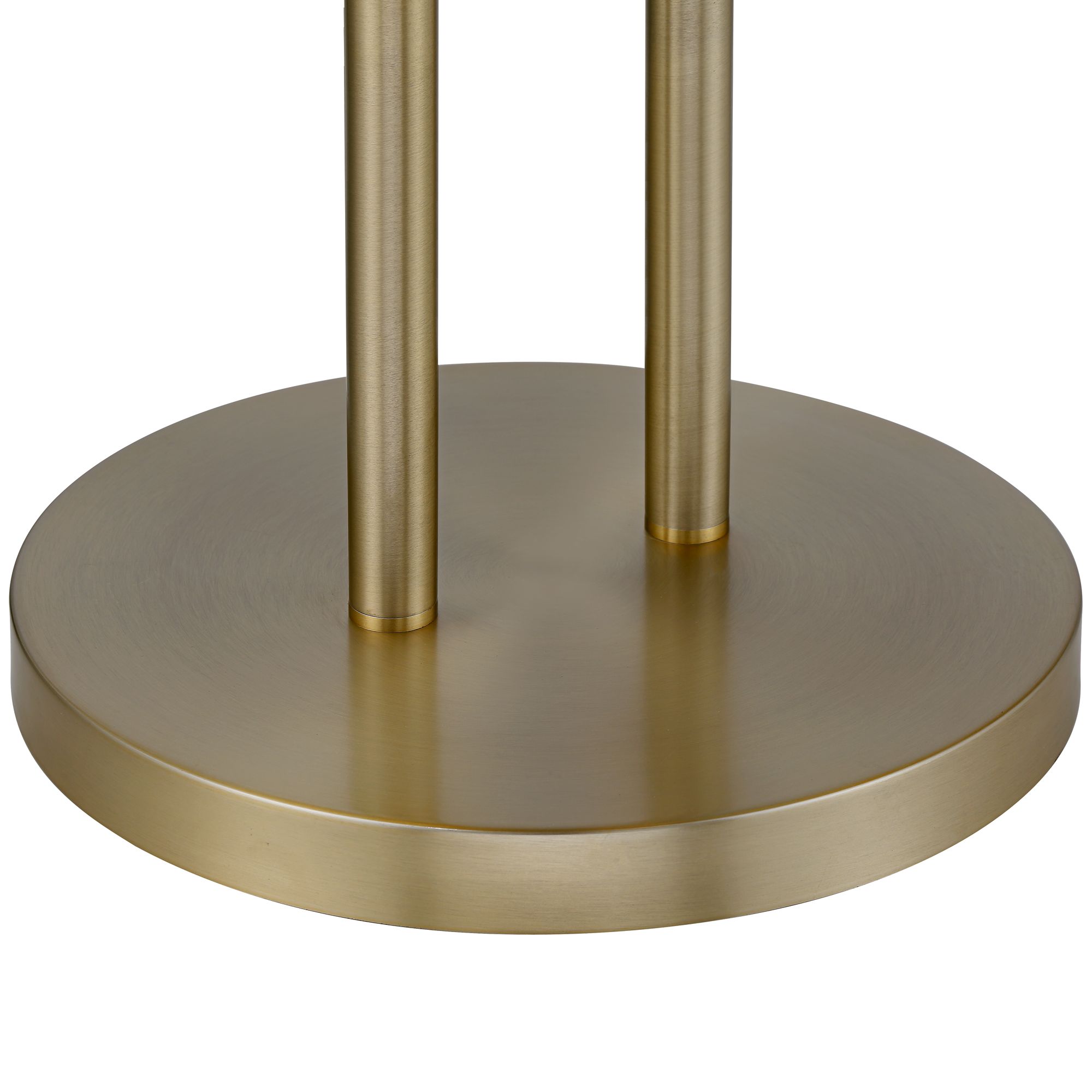 Culver Plated Aged Brass Adjustable 2-Light Pharmacy LED Floor Lamp ...