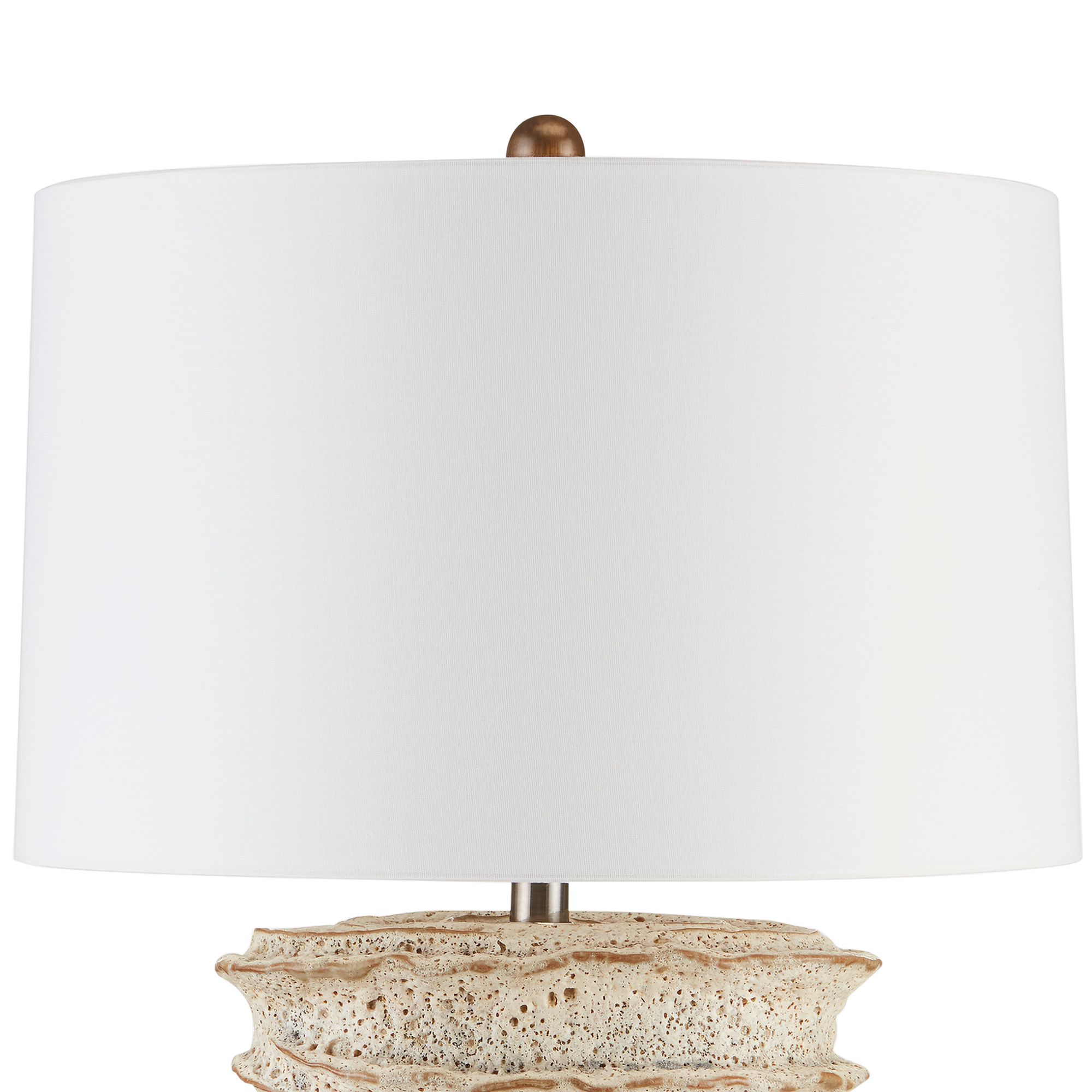 Currey & Company Salima White Moss Rustic Ceramic Table Lamp - #298Y0 ...