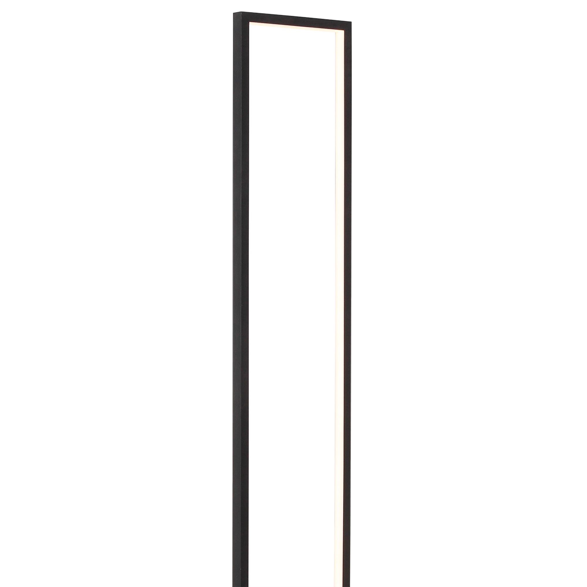 Dainolite Florence 54 3/4" Matte Black Metal Modern LED Floor Lamp ...