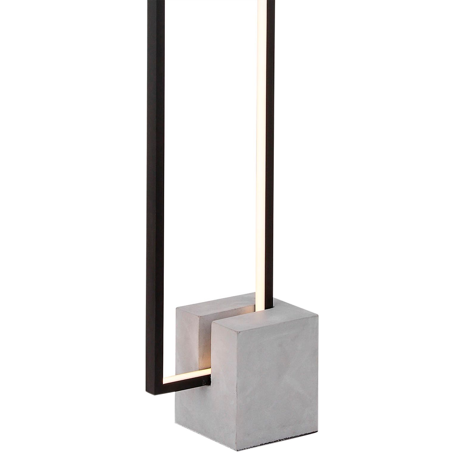 Dainolite Florence 54 3/4" Matte Black Metal Modern LED Floor Lamp ...