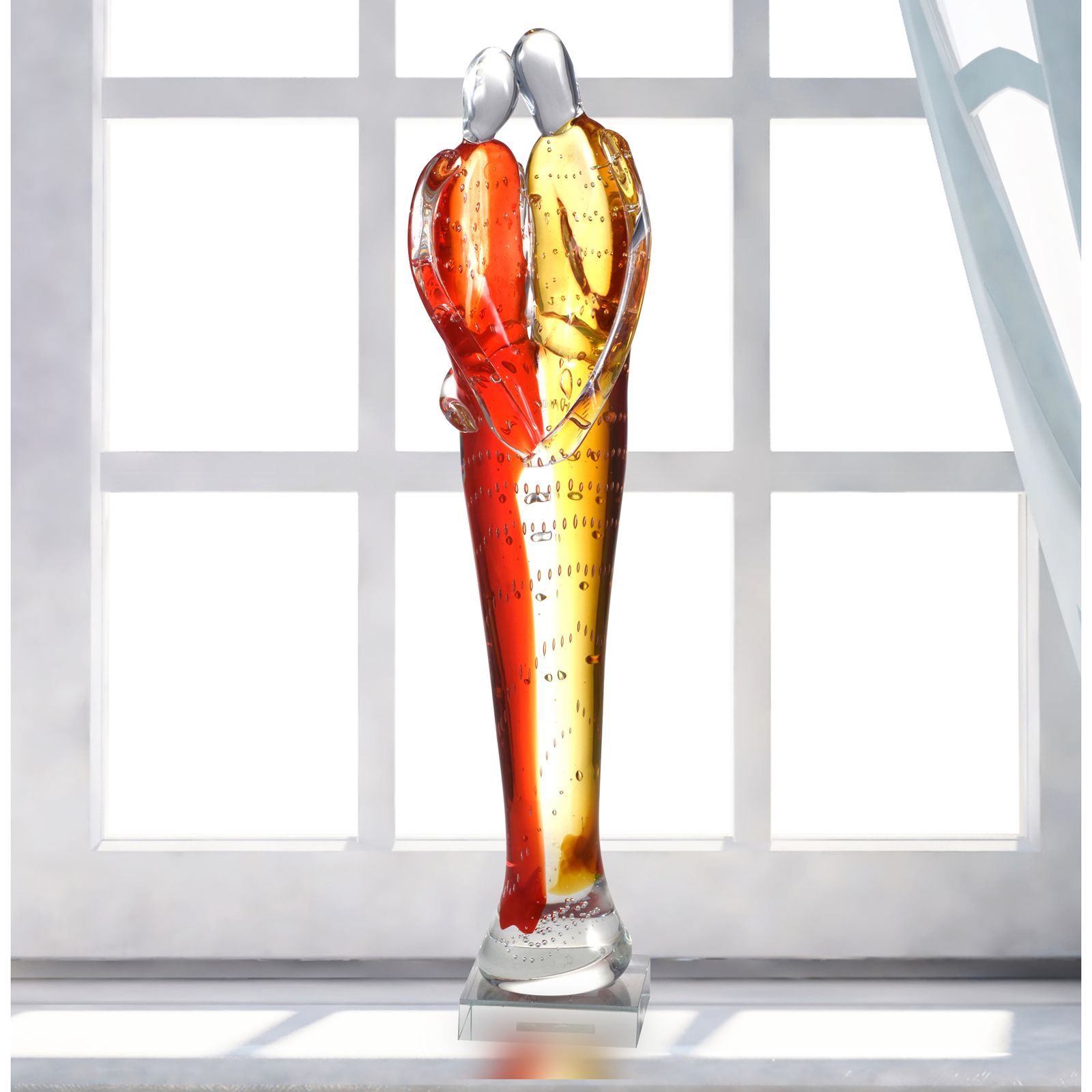 Dale Tiffany 17" Tall Couple Handcrafted Art Glass Figurine - #5421W ...