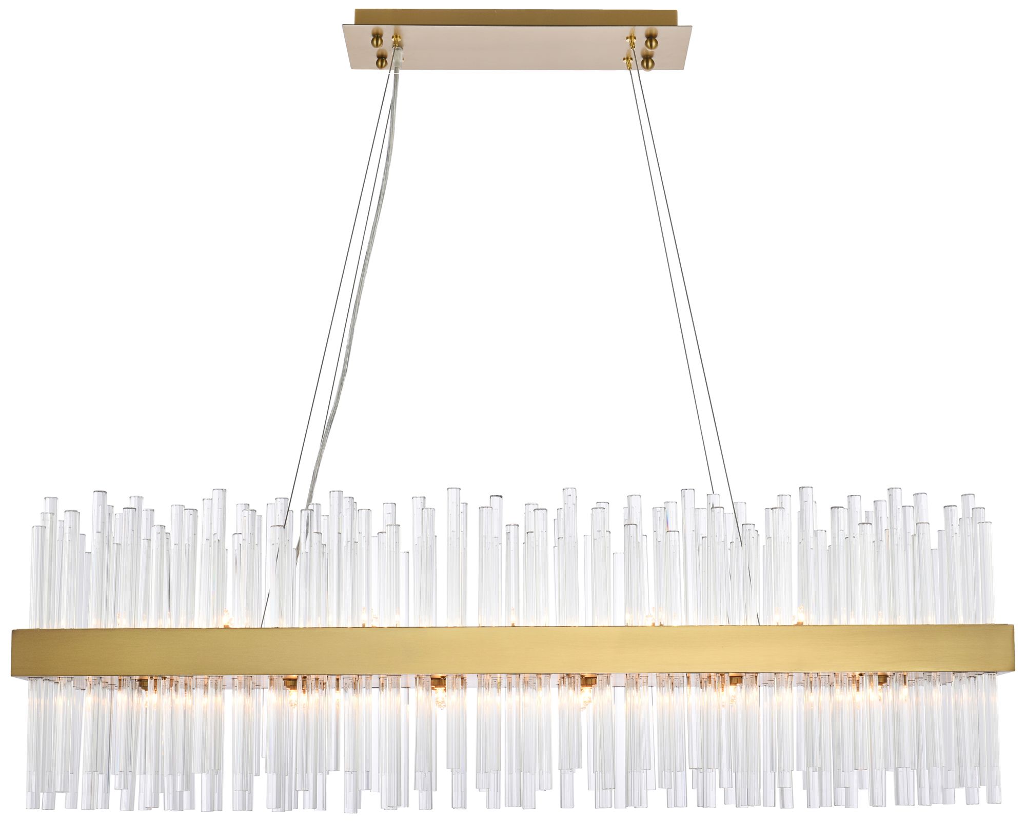 Gold, Rectangular Chandeliers | Lamps Plus