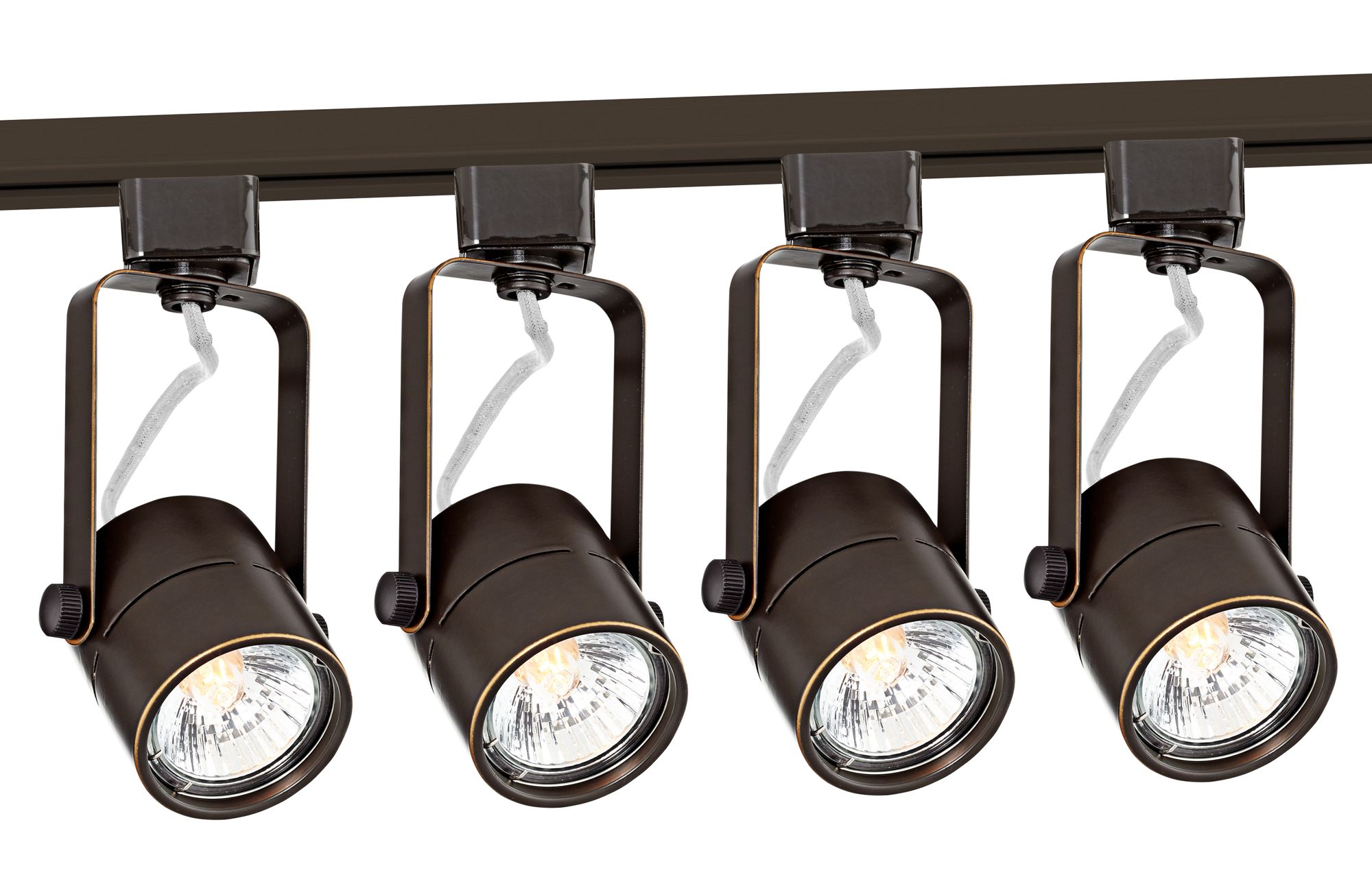 Danzig 4-Light Bronze Swivel LED Floating Canopy Track Kit - #267F1 ...