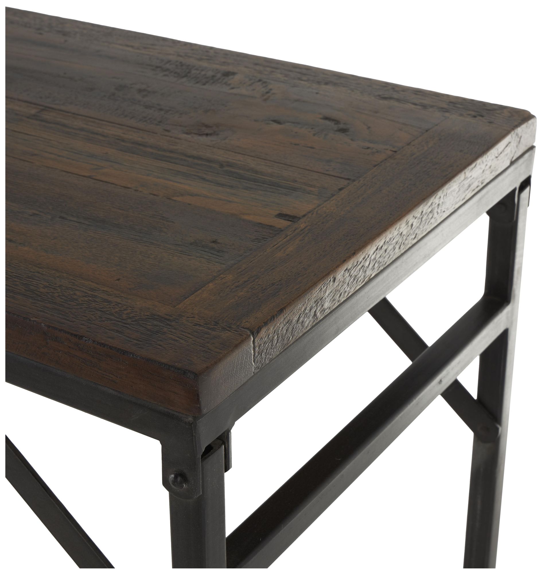 Dark Brown Teak Wood Contemporary Console Table, 72" x 19" x 31 ...