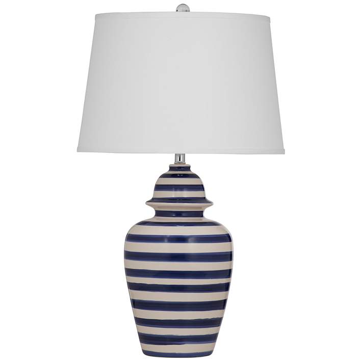 Navy Blue White Stripe Table Lamp Lamp, Table Lamp, Unique Table Lamps ... Navy Blue White Stripe Table Lamp Lamp, Table Lamp, Unique Table Lamps ...