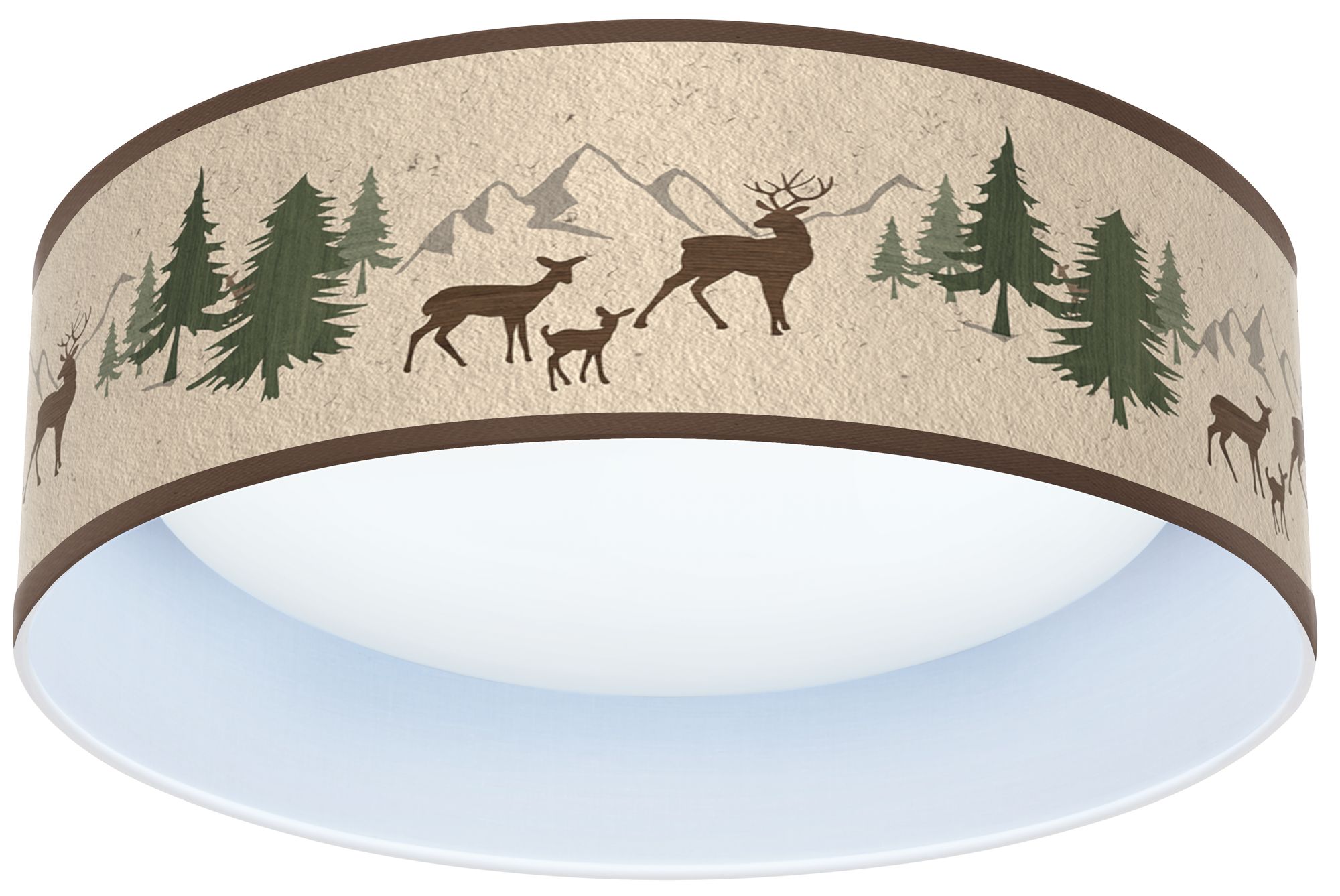 Marble Jewel Pattern 16" Wide Modern Round LED Ceiling Light - #537D2 ...