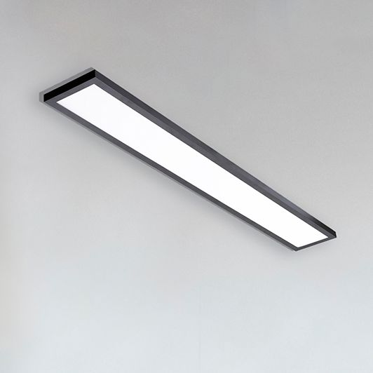 Delgado 24" Wide 120V Black LED Linear Flush Mount - #2449F | Lamps Plus