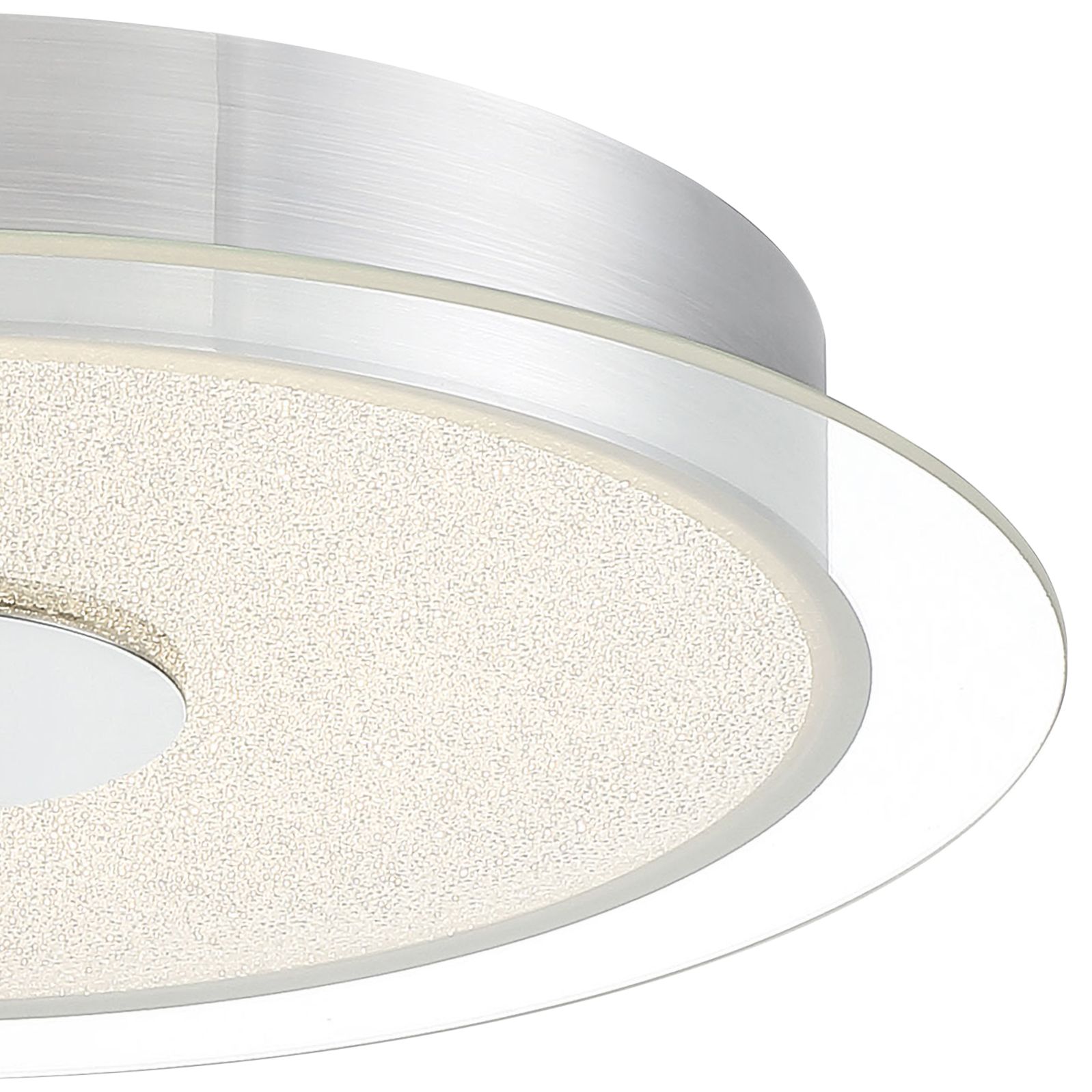 Diamond Dust 15 3/4"W Chrome and Crystal LED Ceiling Light - #71K37 ...