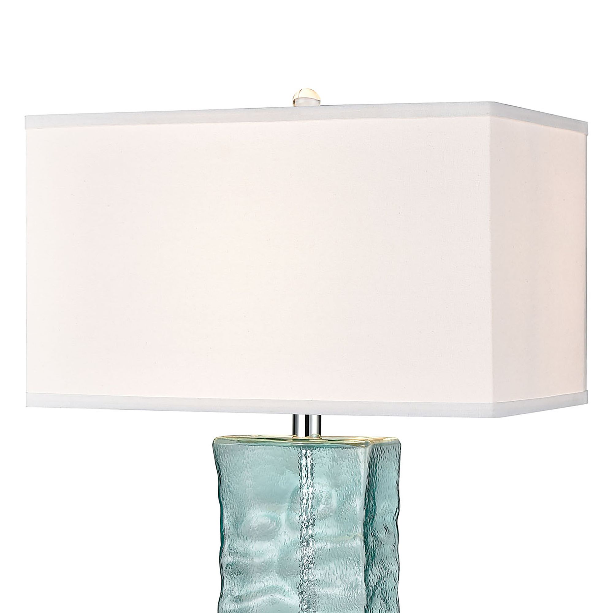 Dimond Arendell Light Blue Glass Column Table Lamp - #839R0 | Lamps Plus