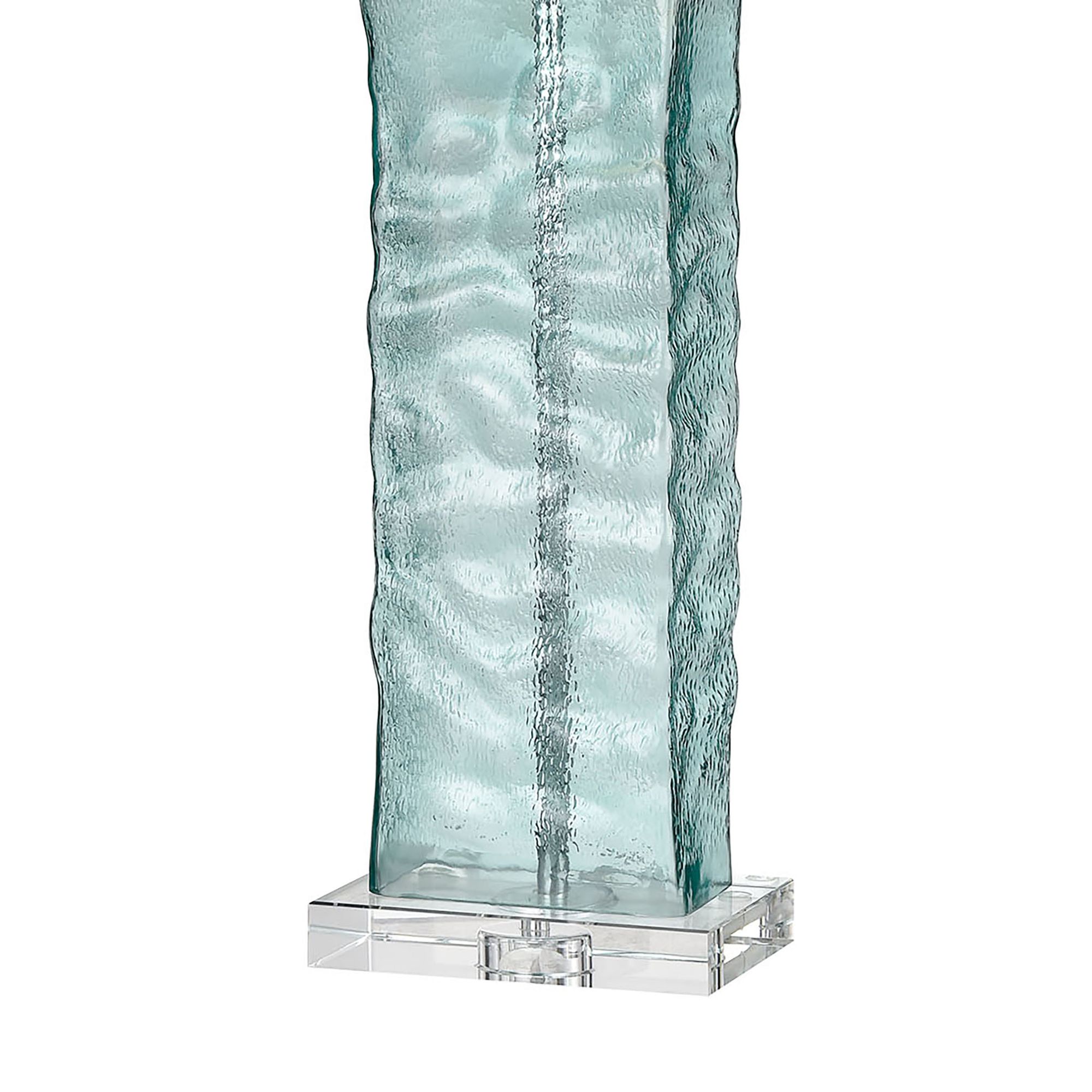 Dimond Arendell Light Blue Glass Column Table Lamp - #839R0 | Lamps Plus