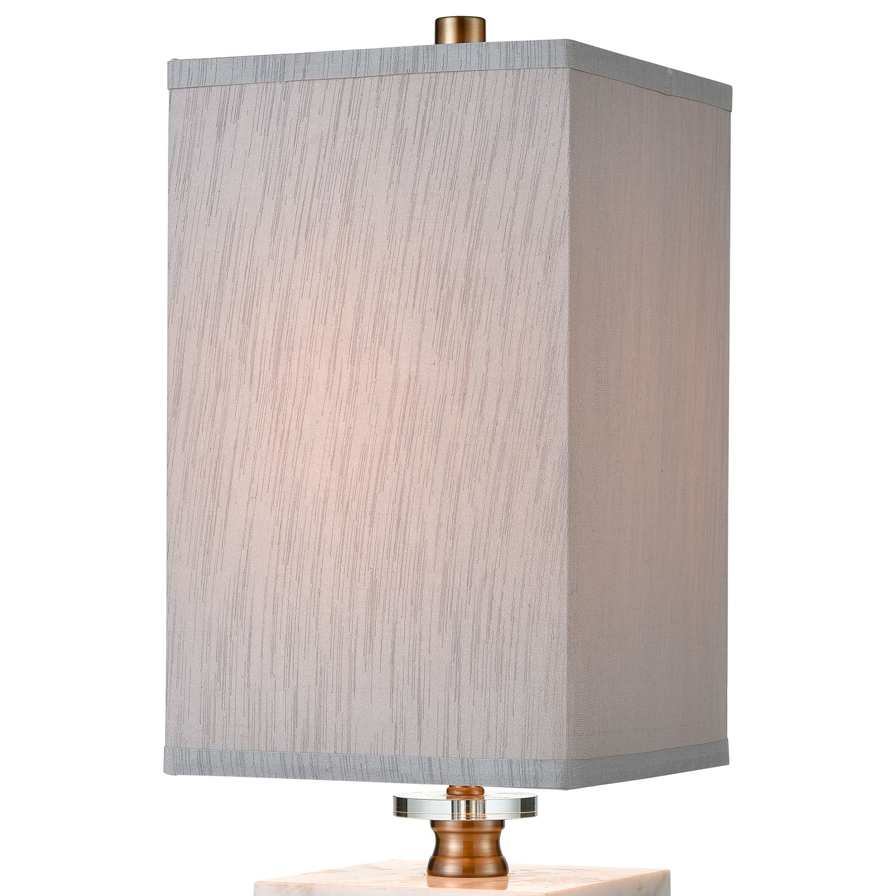 Dimond Stand White Marble Square Table Lamp - #943R0 | Lamps Plus