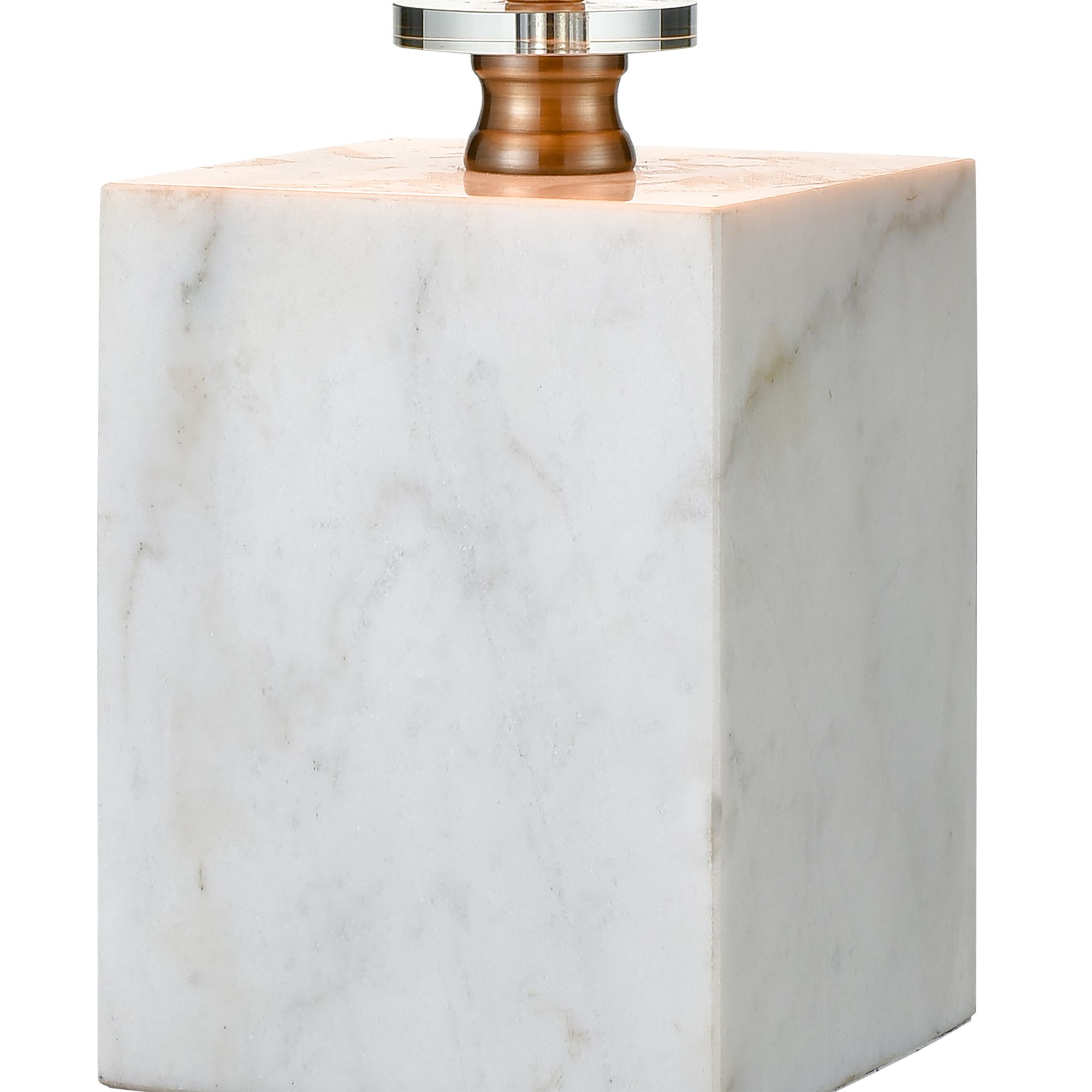 Dimond Stand White Marble Square Table Lamp - #943R0 | Lamps Plus