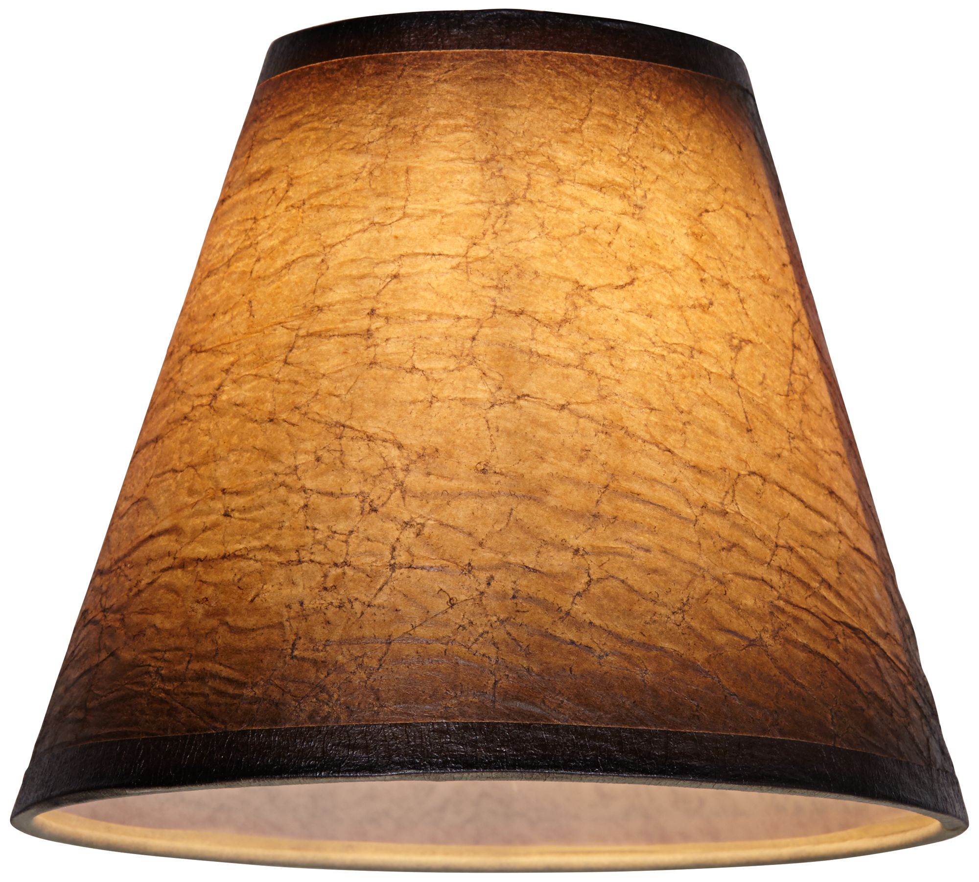 Distressed Faux Paper Clip Chandelier Shades 3x6x5 (Clip-On) Set of 6 ...