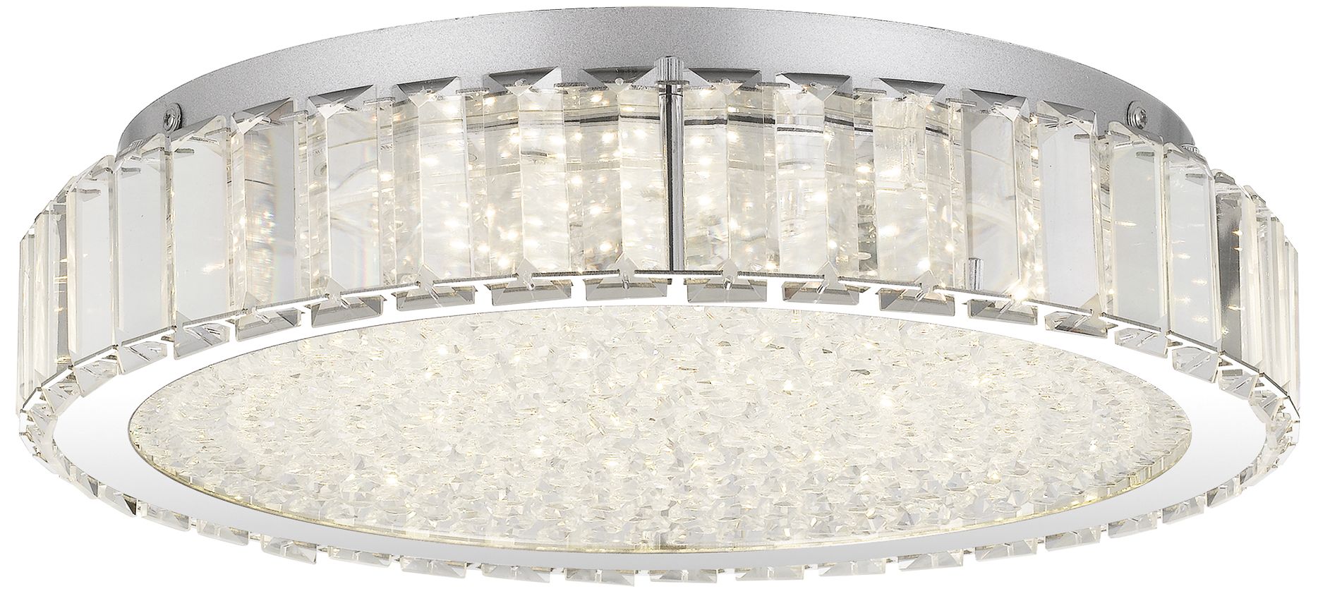 Divine LED Chrome Flush Mount - #447A2 | Lamps Plus
