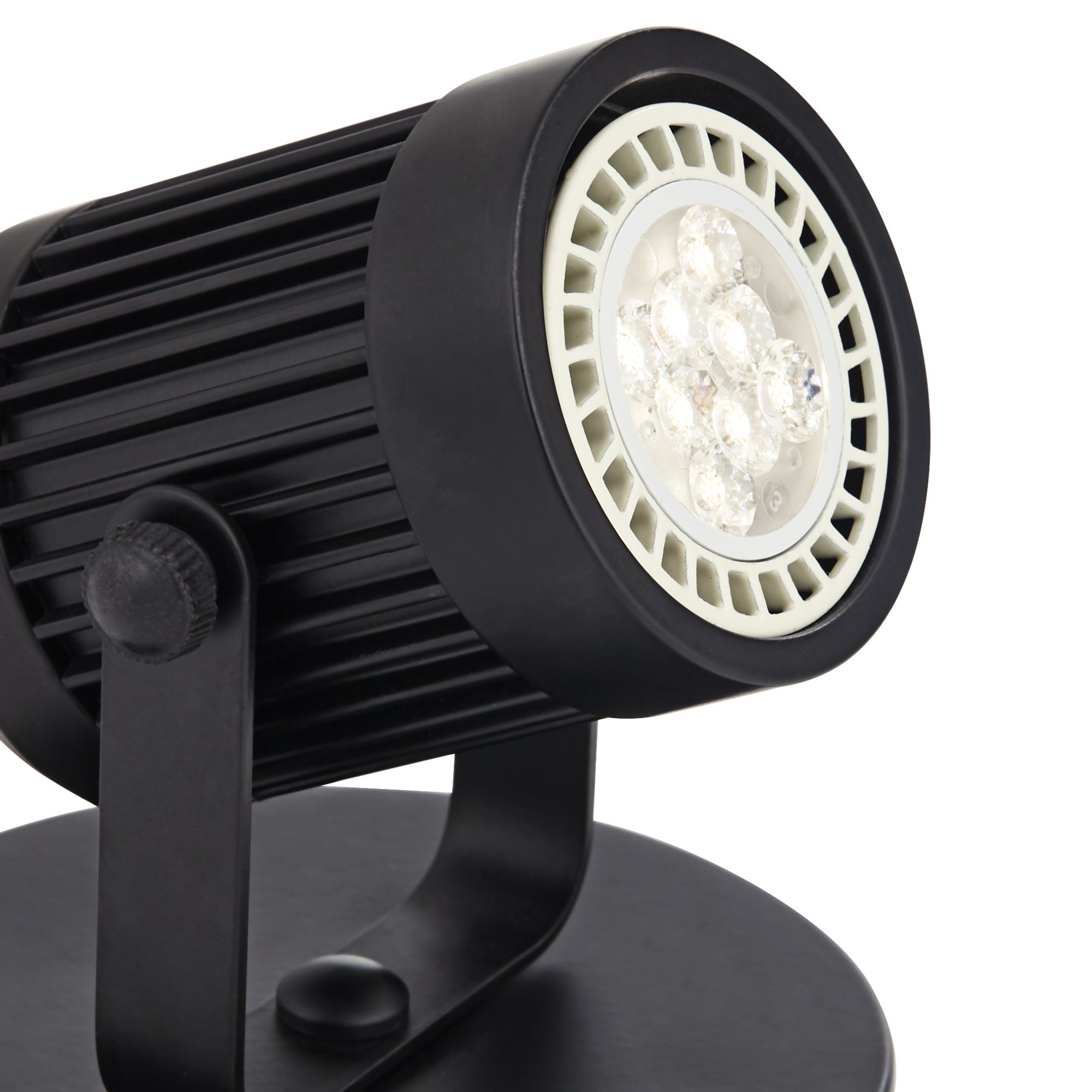 Downey 2 3/4" High LED Mini-Uplight in Black - #4R125 | Lamps Plus