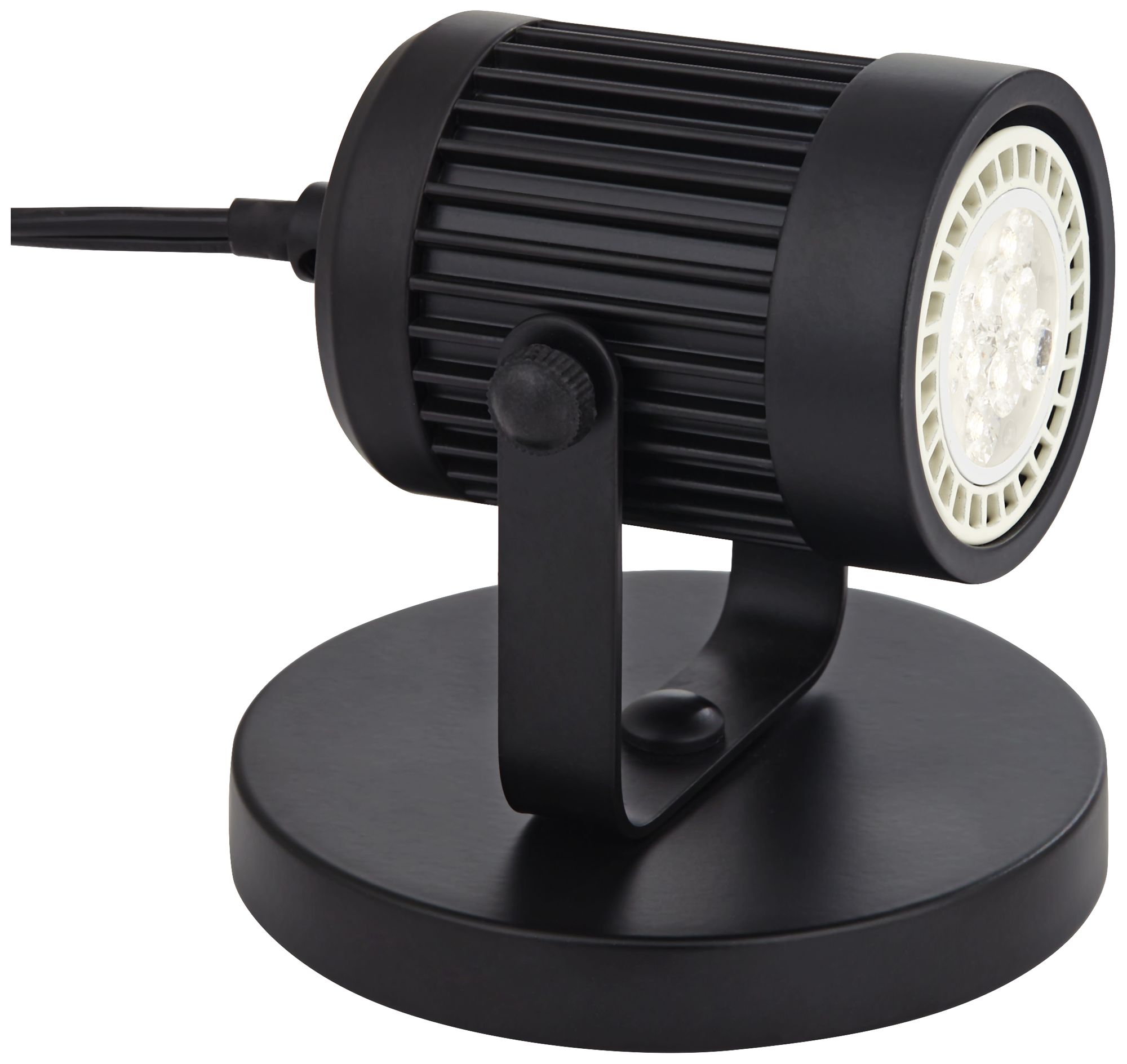Downey 2 3/4" High LED Mini-Uplight in Black - #4R125 | Lamps Plus