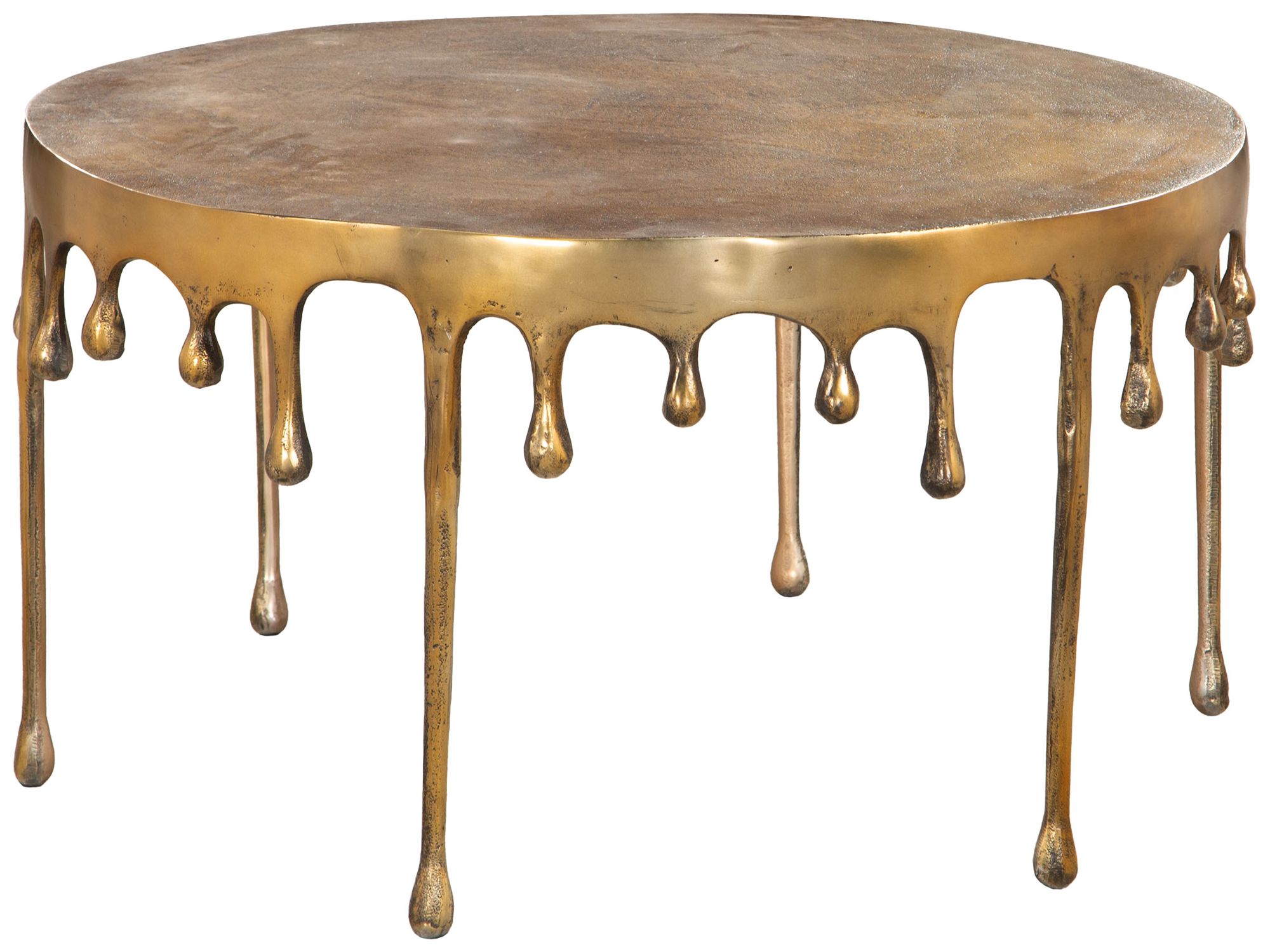 Drip Coffee Table Antique Brass - #3531D | Lamps Plus