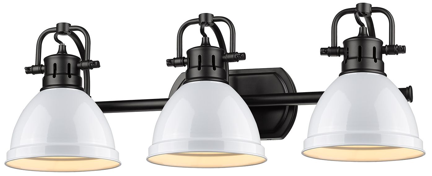 Duncan 24 1/2"W Pewter 3-Light Bath Light with White Shades - #42D92 ...