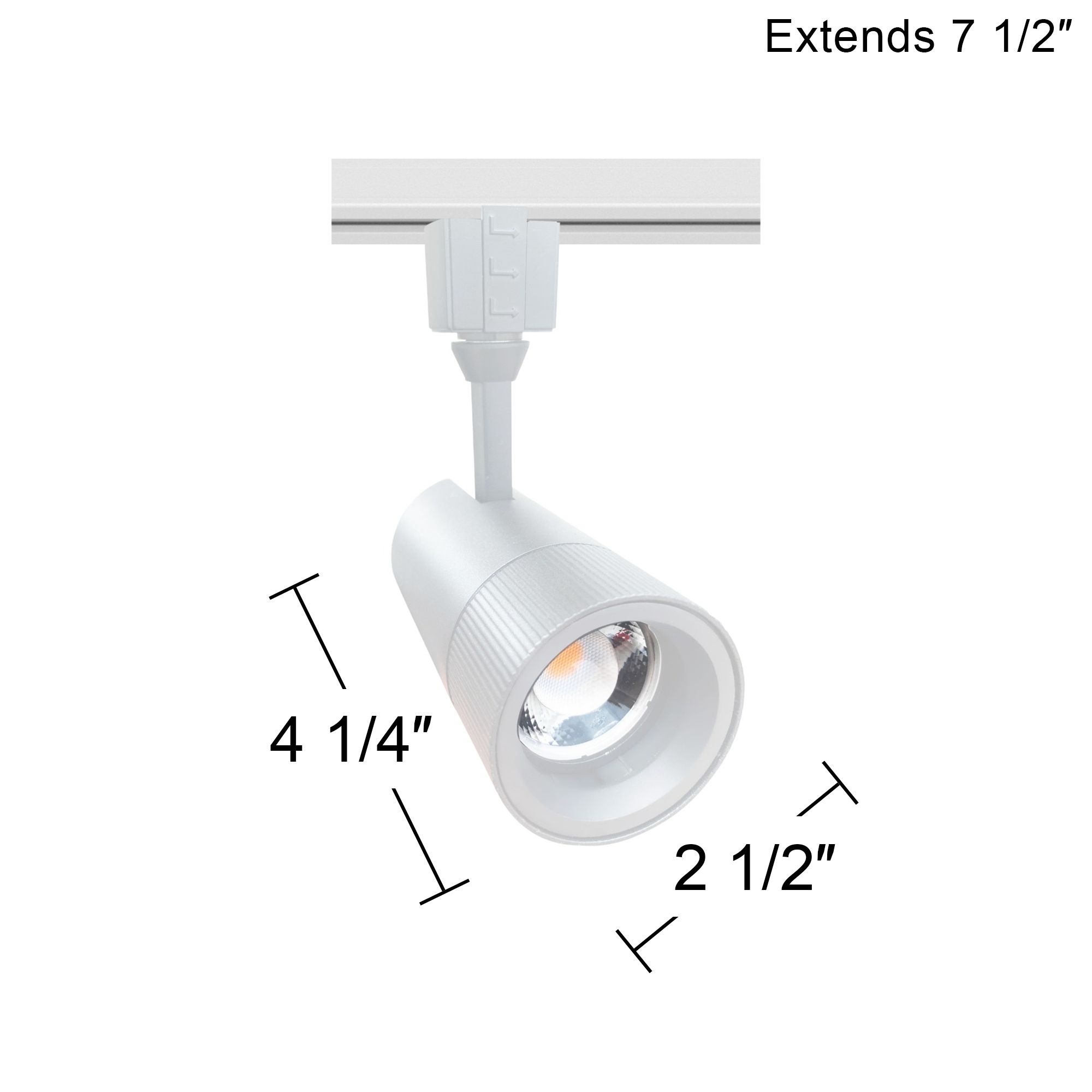 Dunne Pro Track 4-Light White LED Floating Canopy Track Kit - #268F1 ...