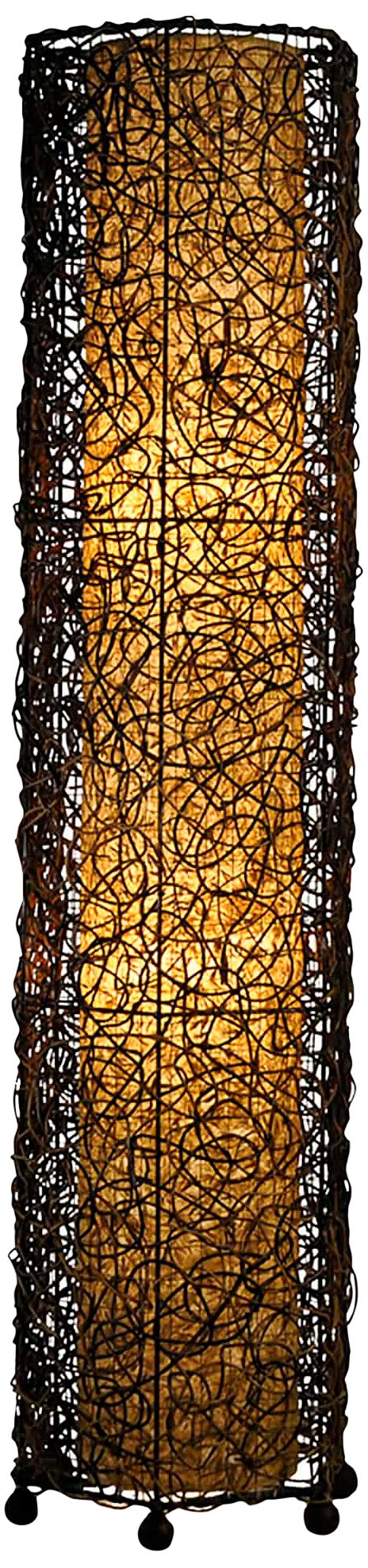 Eangee Durian Nito Tower Vines Iron Floor Lamp - #M2185 | Lamps Plus