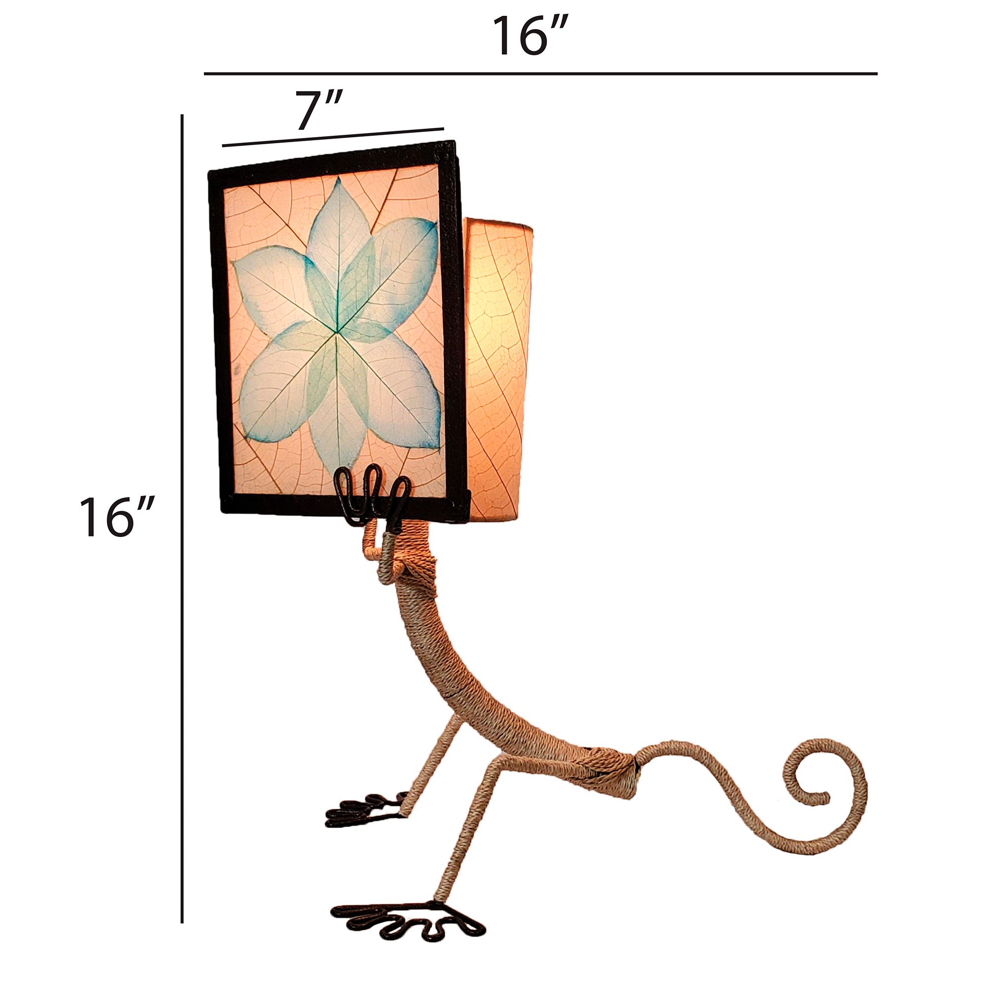Eangee Enlightened Gecko Sea Blue Table Lamp - #85C56 | Lamps Plus