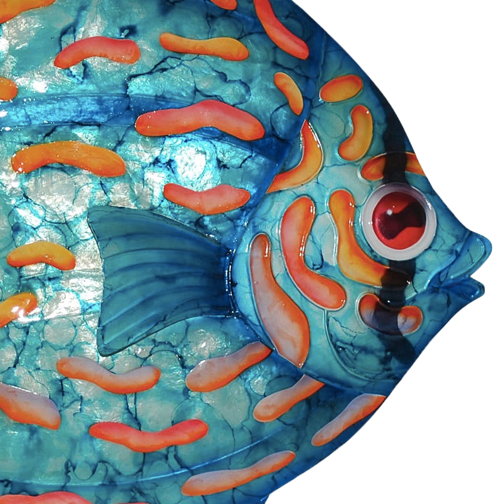 Eangee Fish Wall Decor Blue Discus Large - #631G5 | Lamps Plus