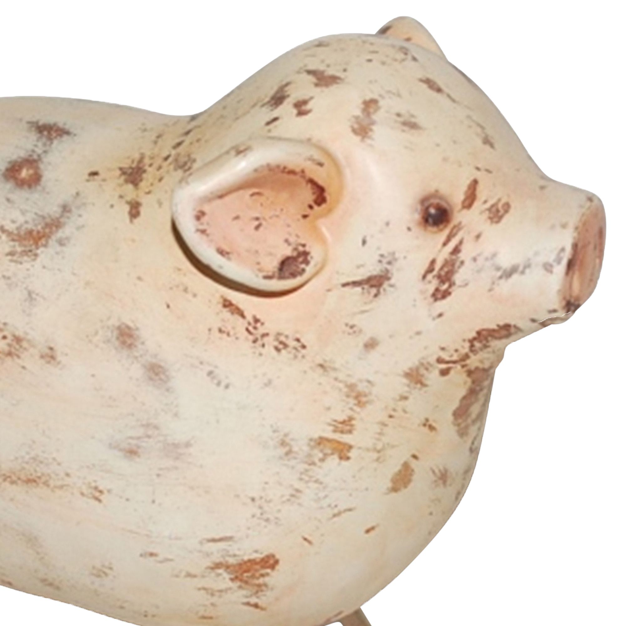 Eangee Rustic Rocking Pig 7" Wide Metal and Wood Figurine - #099H0 ...