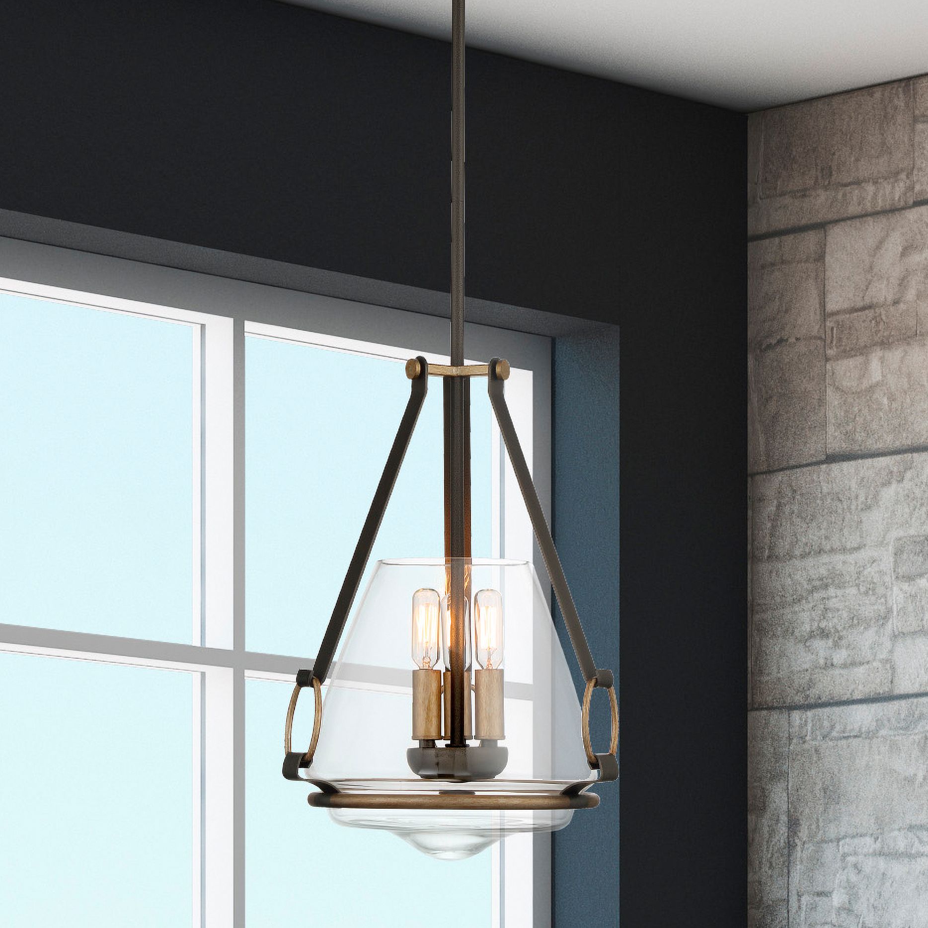Black, 3 Lights, Pendant Lighting | Lamps Plus