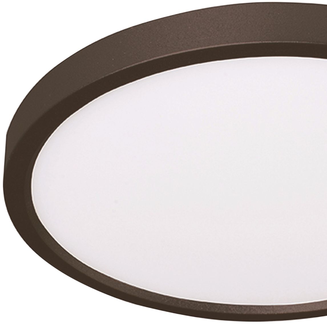 Edge 5 1/2" Wide Round Black Metal LED Ceiling Light - #97P84 | Lamps Plus