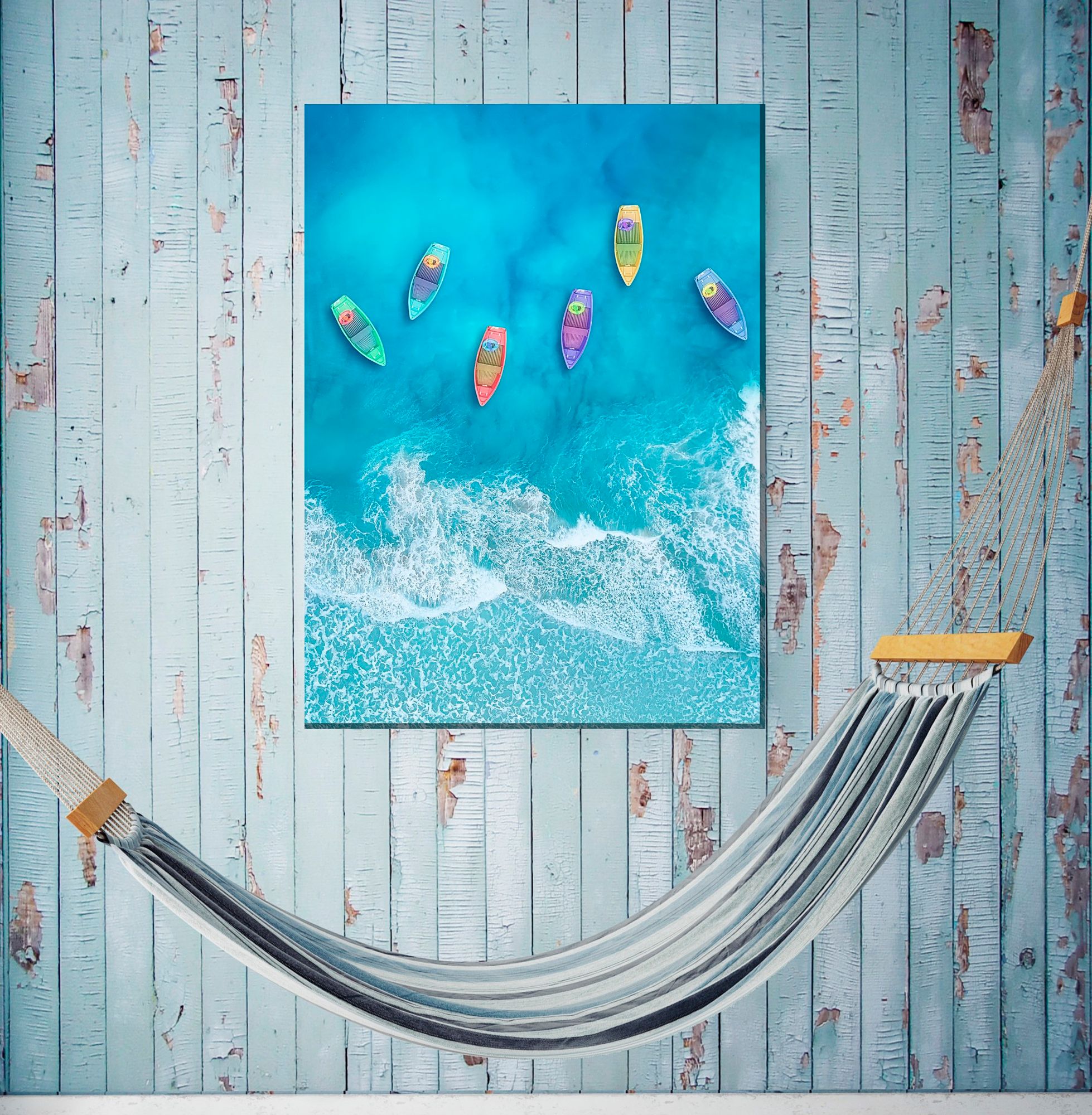 Effervescent 40" High All-Weather Outdoor Canvas Wall Art - #773G5 ...