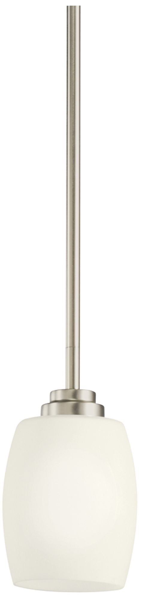 Eileen Brushed Nickel Mini Pendant 1Lt - #195C2 | Lamps Plus