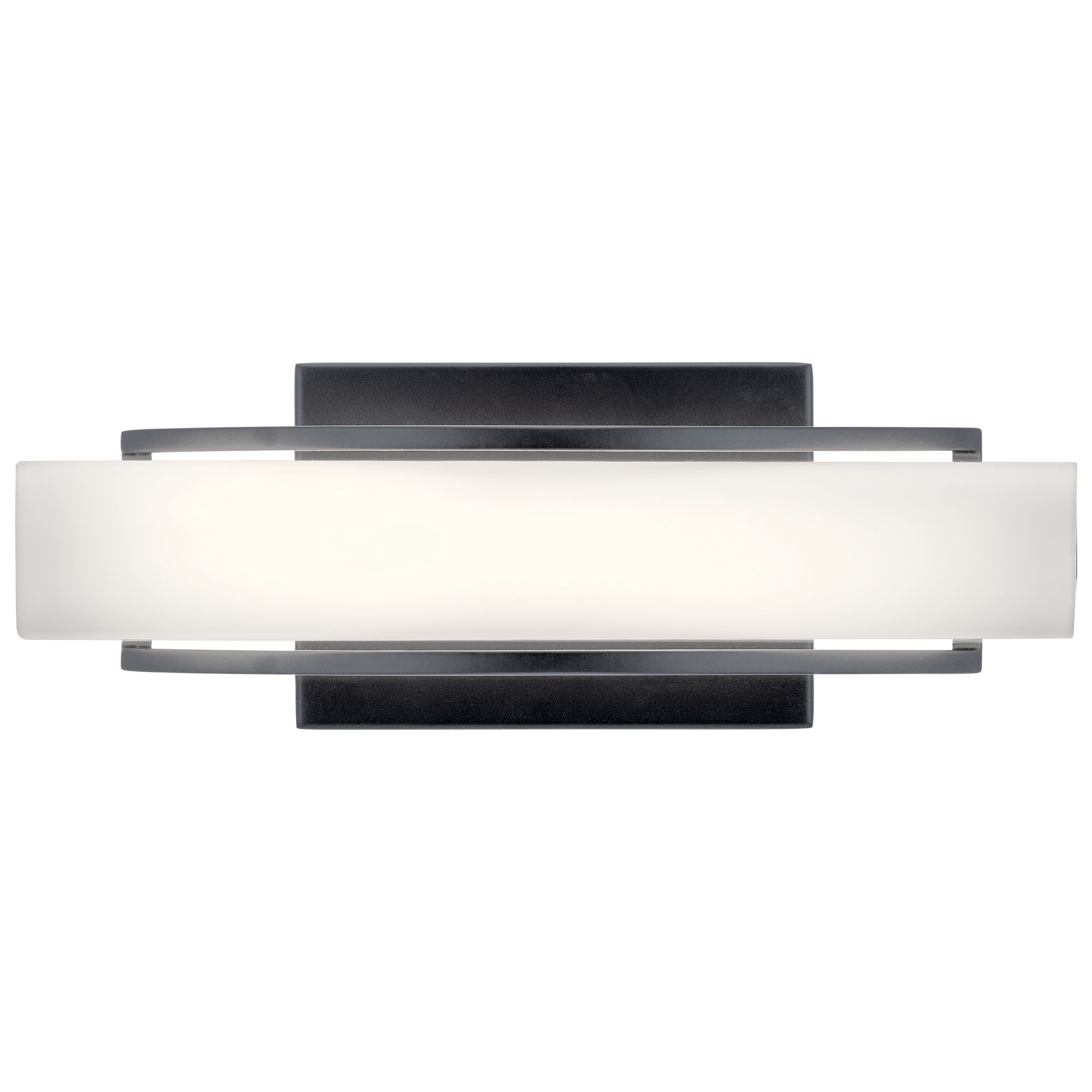 Elan Rowan 13 1/4" Wide Matte Black LED Bath Light - #70X49 | Lamps Plus
