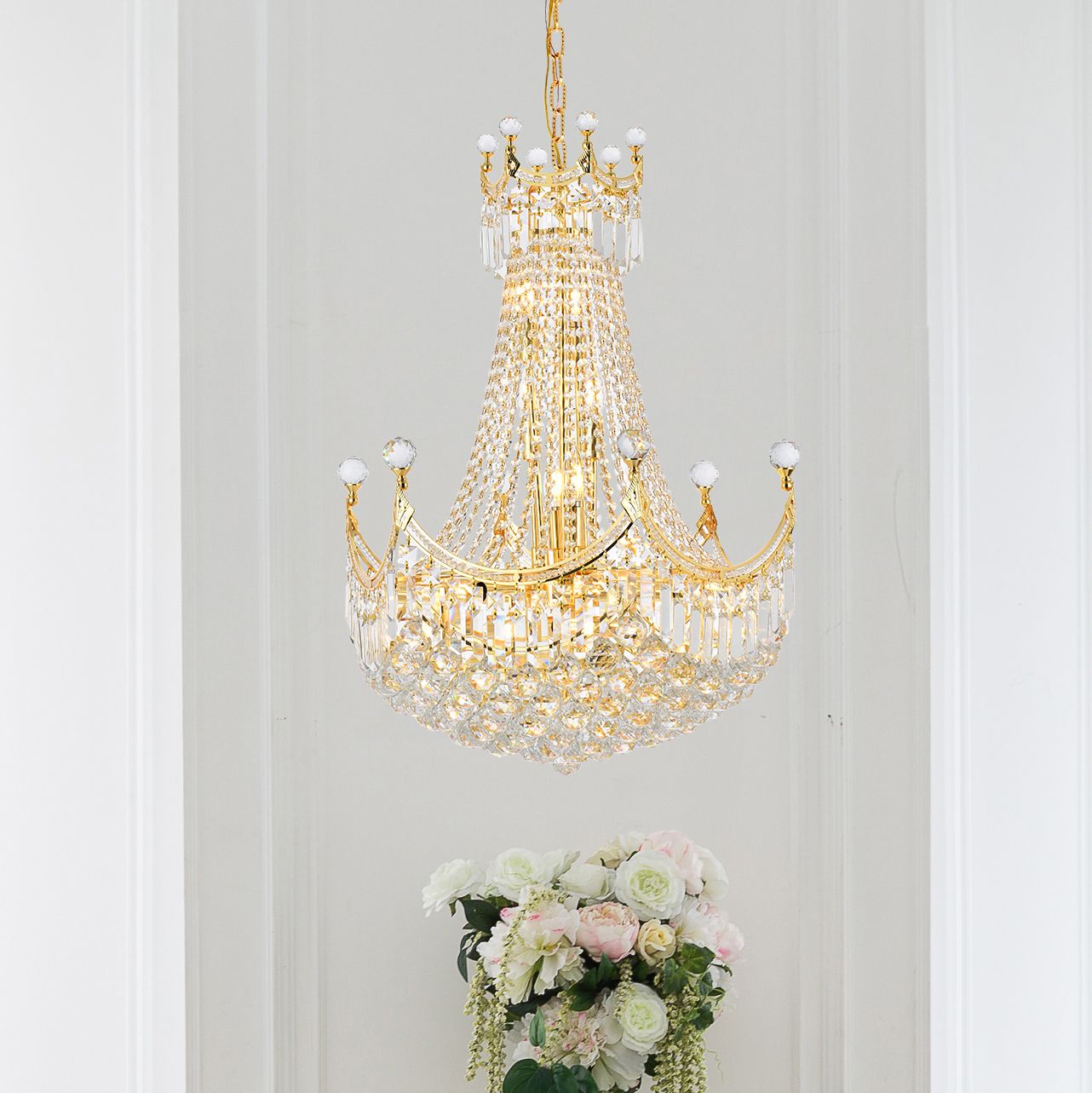 Gold Chandeliers in Lighting Collections | Lamps Plus