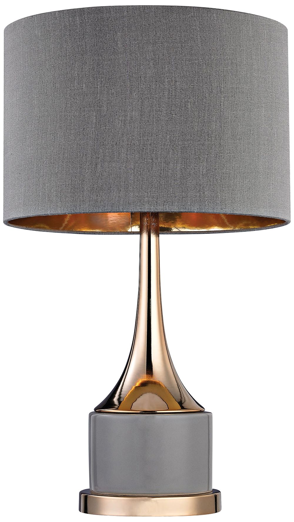 Elk Lighting Mariposa 19" High Cone Neck Gray and Gold Table Lamp ...
