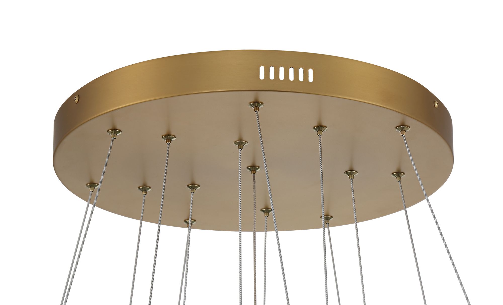 Ellyria 31 3/4" Wide Gold Twirling Crystal LED Pendant Light - #497N1 ...